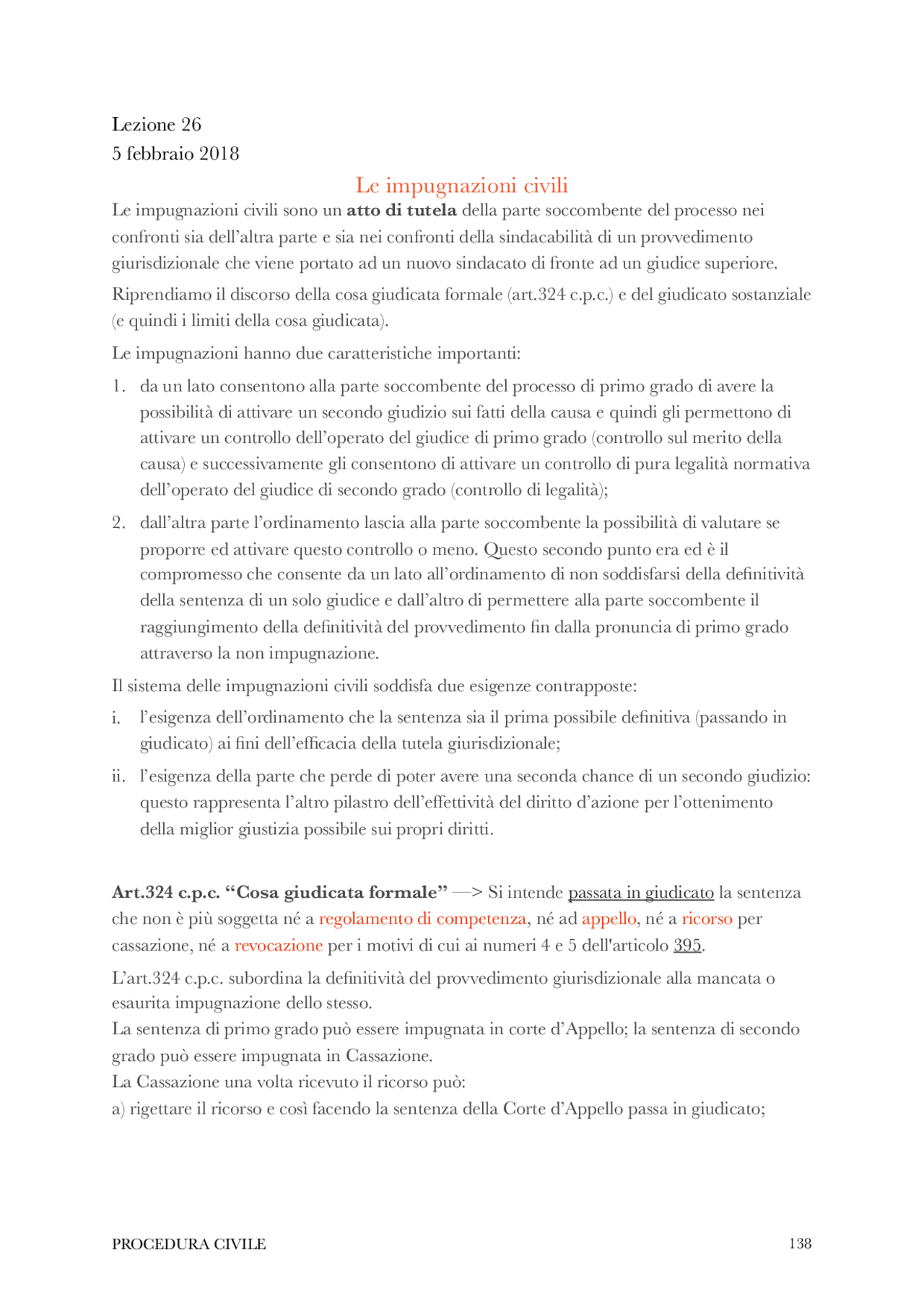 Appunti Diritto Processuale Civile Modulo Ii Docsity