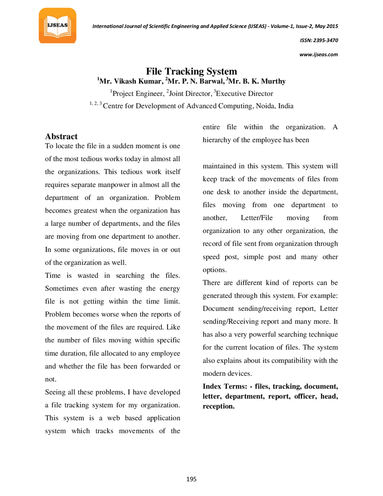 File Tracking System Docsity