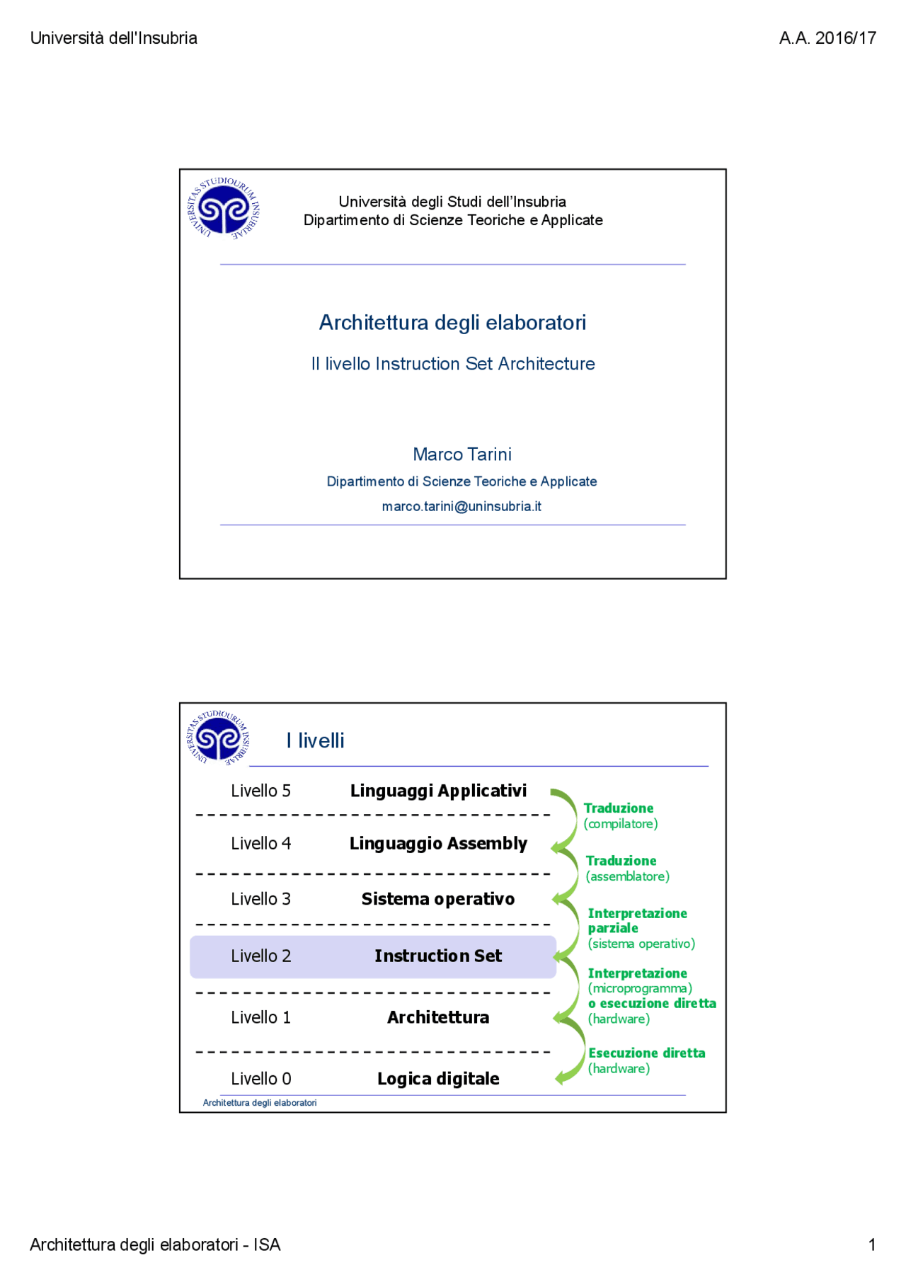 Elementi Di Base Di Informatica Docsity