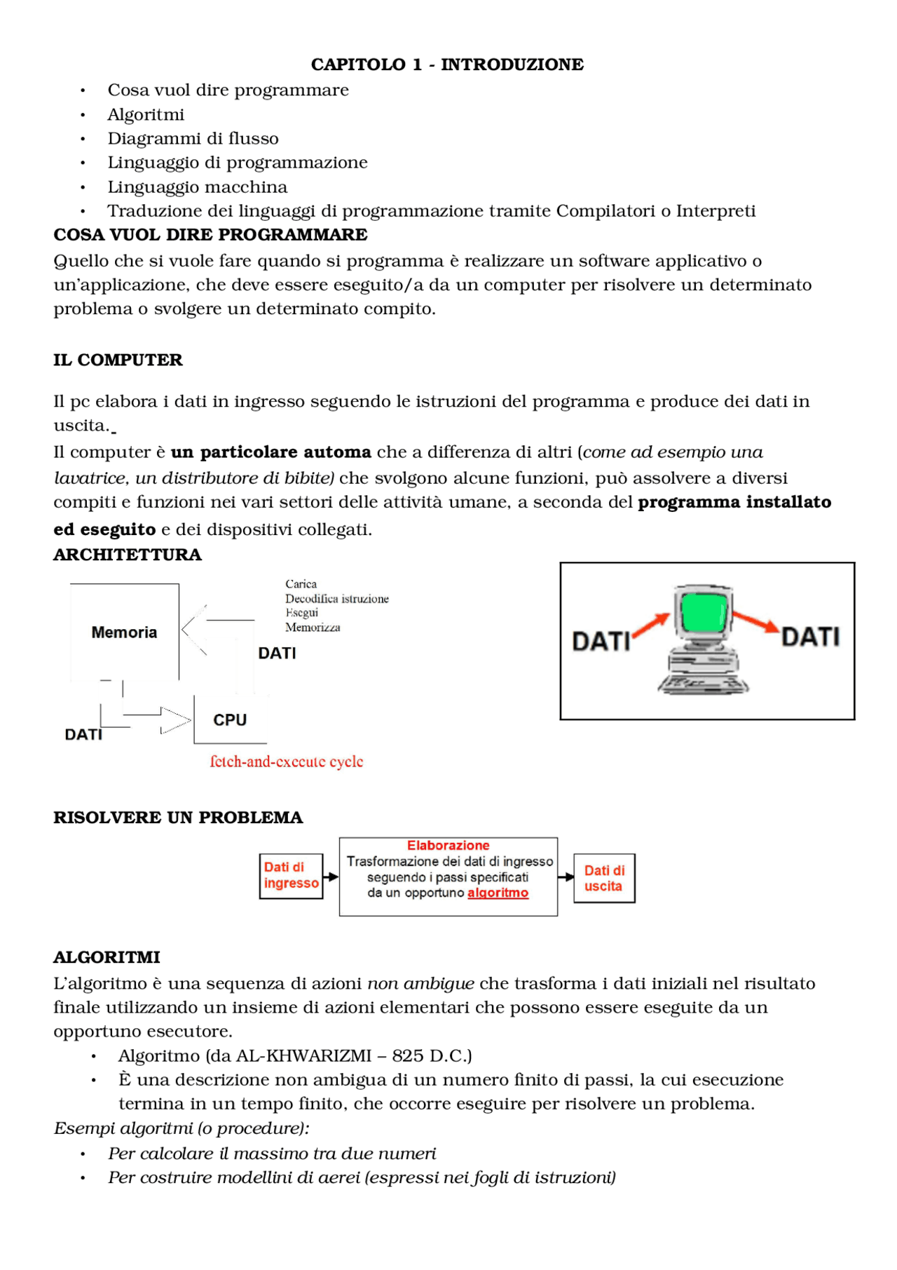 Appunti Completi Prima Parte Linguaggi Di Programmazione Ad Oggetti
