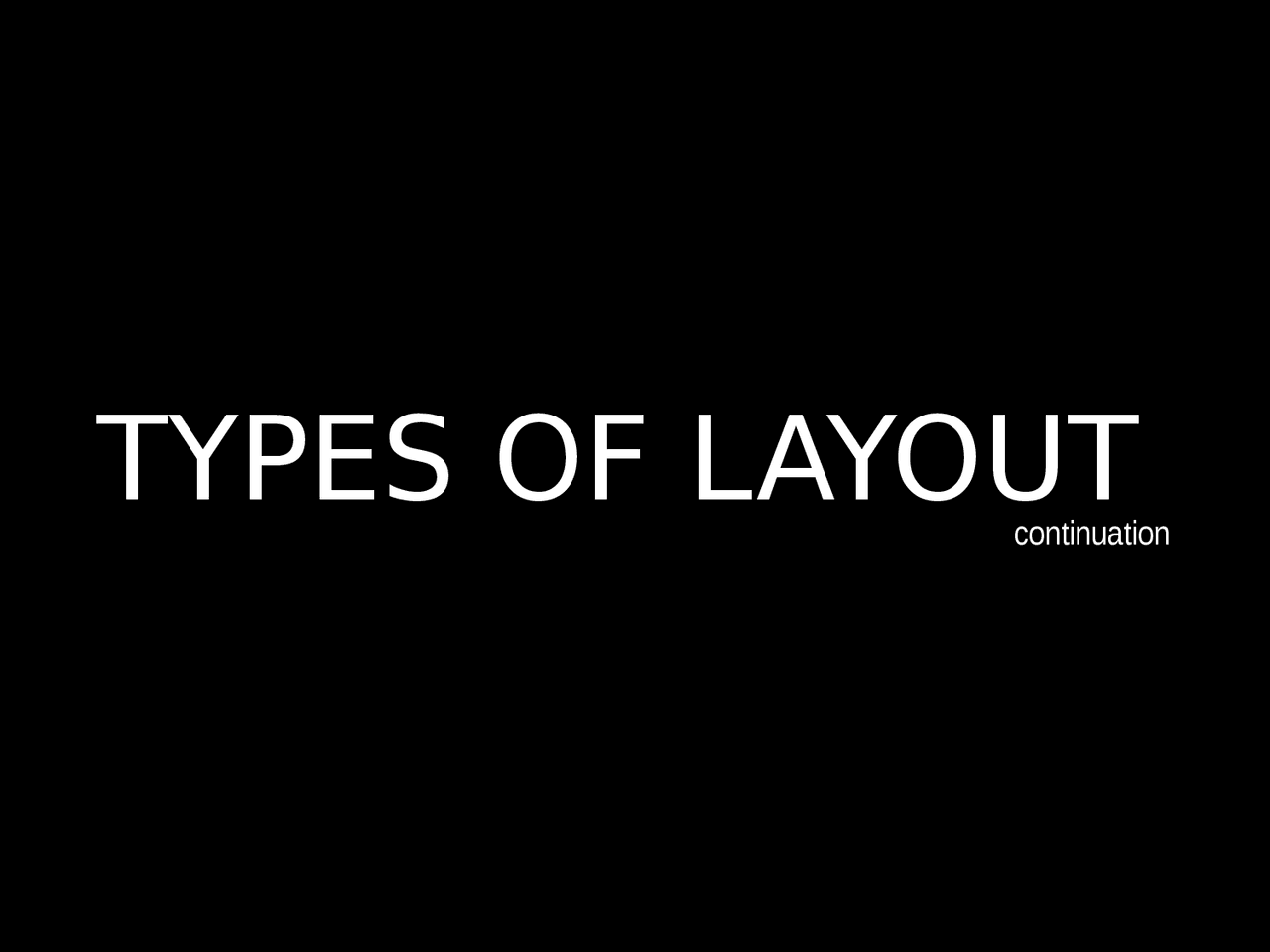 Types of Layout- chapter - Docsity