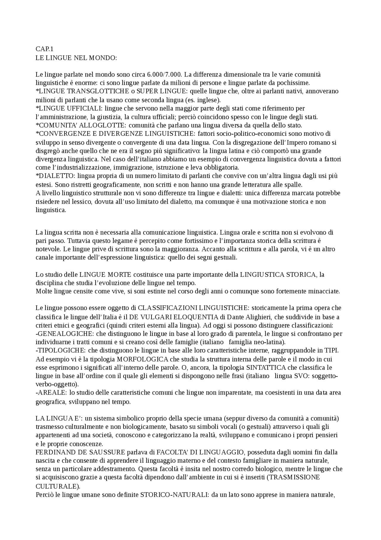 Linguistica Generale Roma Carocci 2010 Docsity