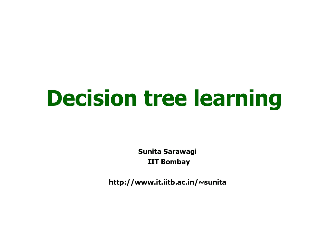Decision Tree Classifiers Docsity