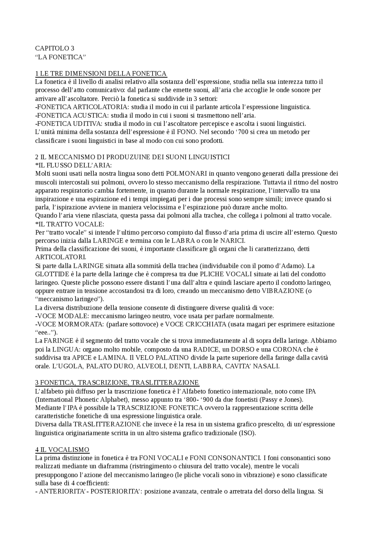 Linguistica Generale Roma Carocci 2010 Docsity