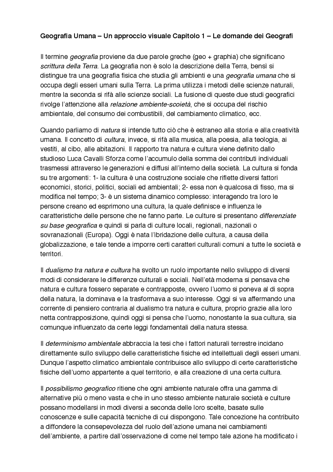 Geografia Umana Un Approccio Visuale Di Greiner A L Dematteis G