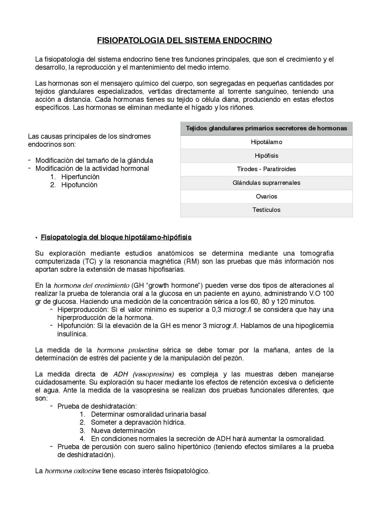 Sistema Endocrino Apuntes Docsity