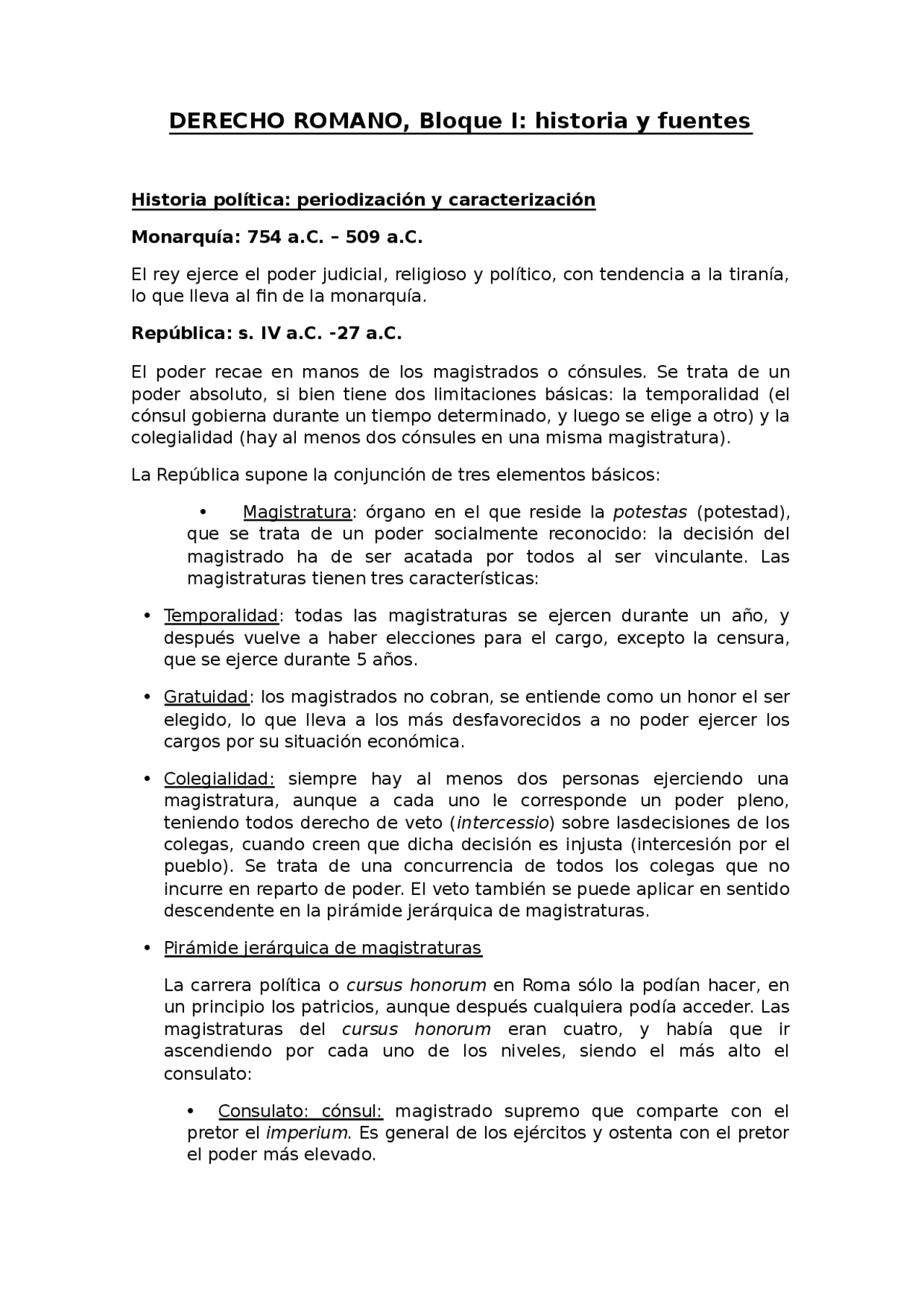 Romano Bloque 1 Usc Docsity