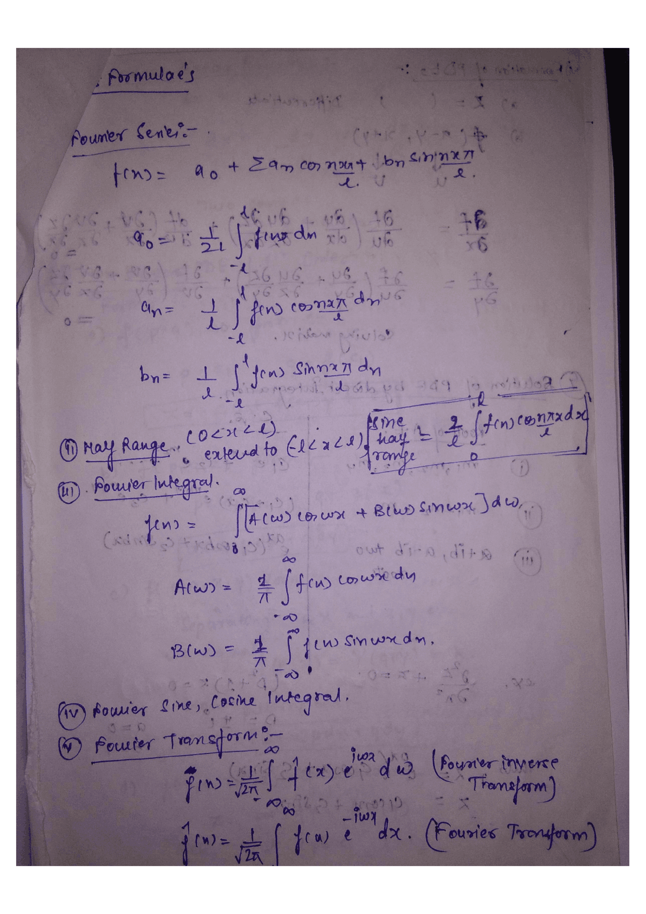 Fourier Series and Fourier Integral | Lectures Mathématiques | Docsity