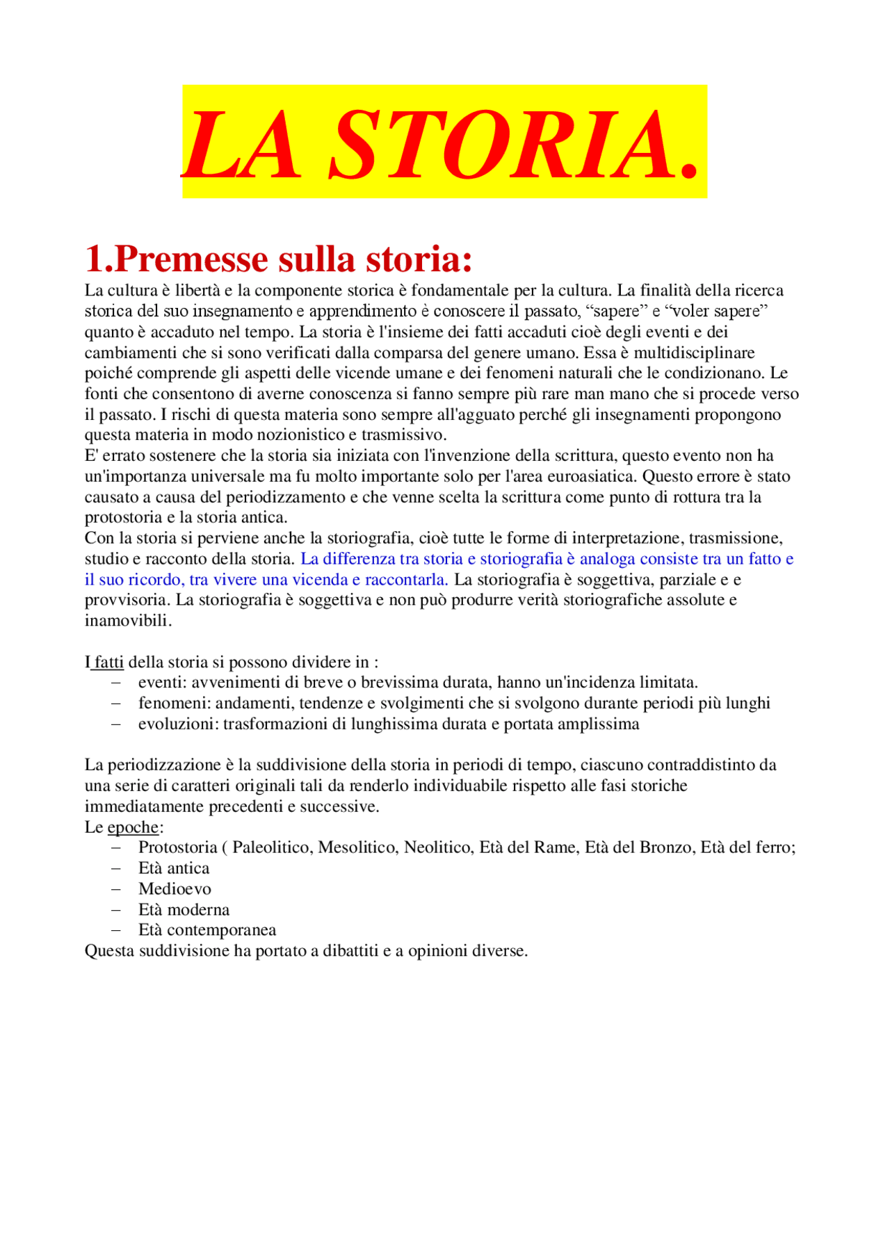 La Storia Indagare Apprendere Comunicare Borghi Docsity