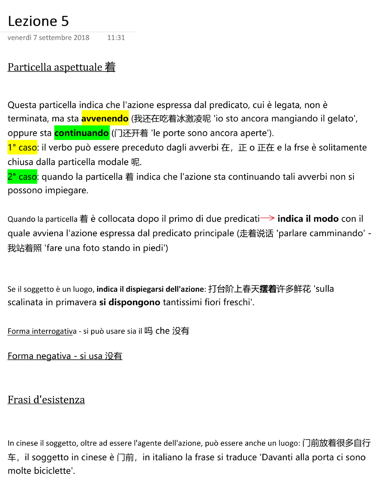 Il Cinese Per Gli Italiani 2 Docsity