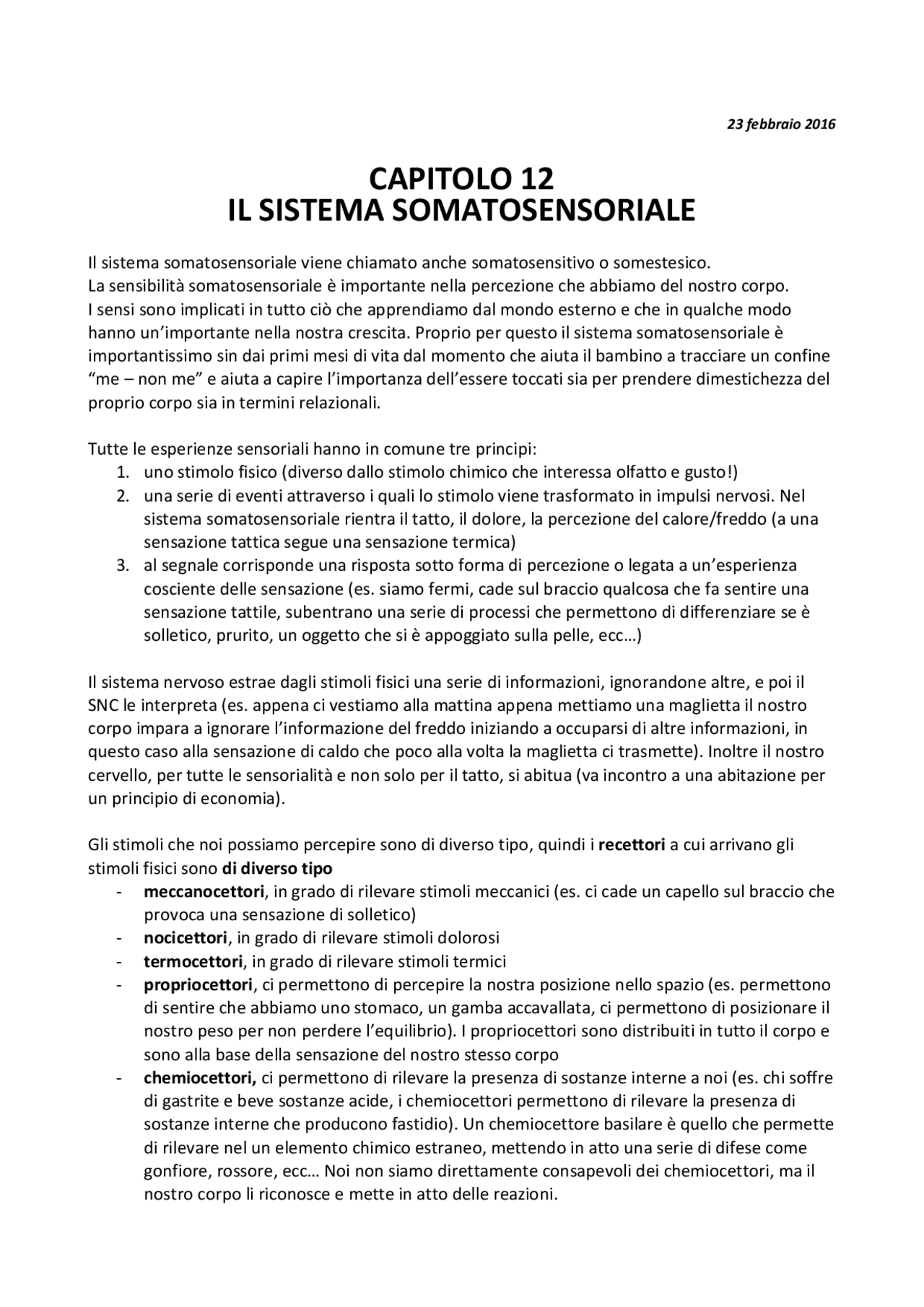 Capitolo 12 Del Manuale Neuroscienze Esplorando Il Cervello