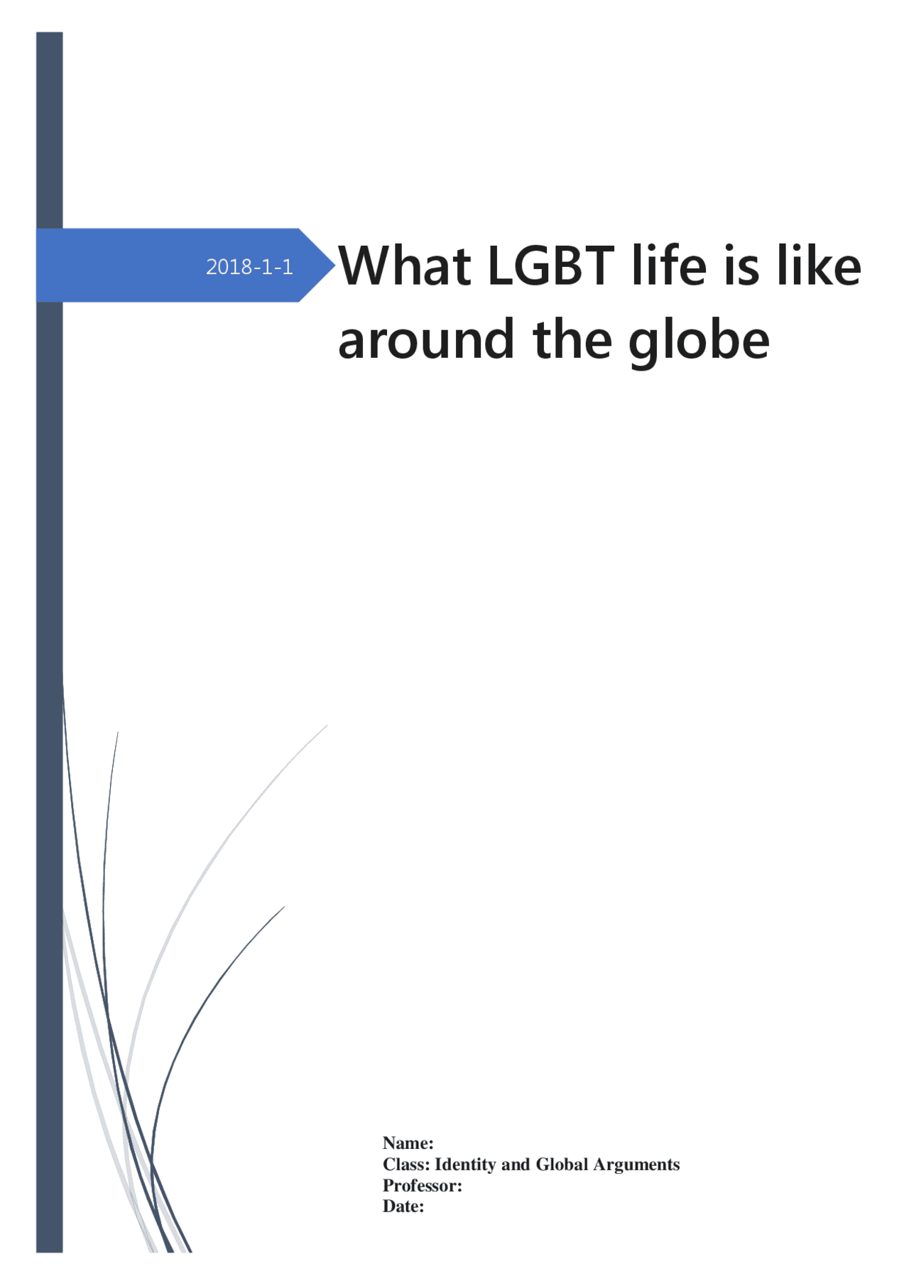 What LGBT life is like around the globe - Docsity