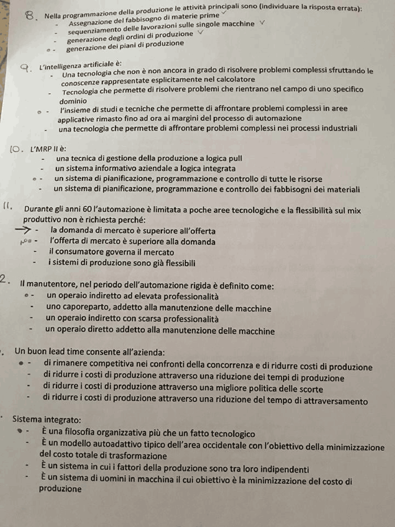 Domande Tcp Esami Passati Docsity