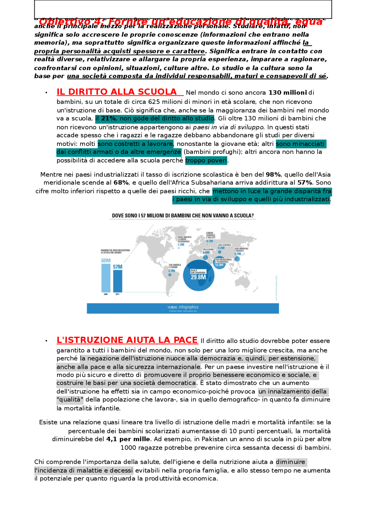 Il diritto allo studio - Docsity