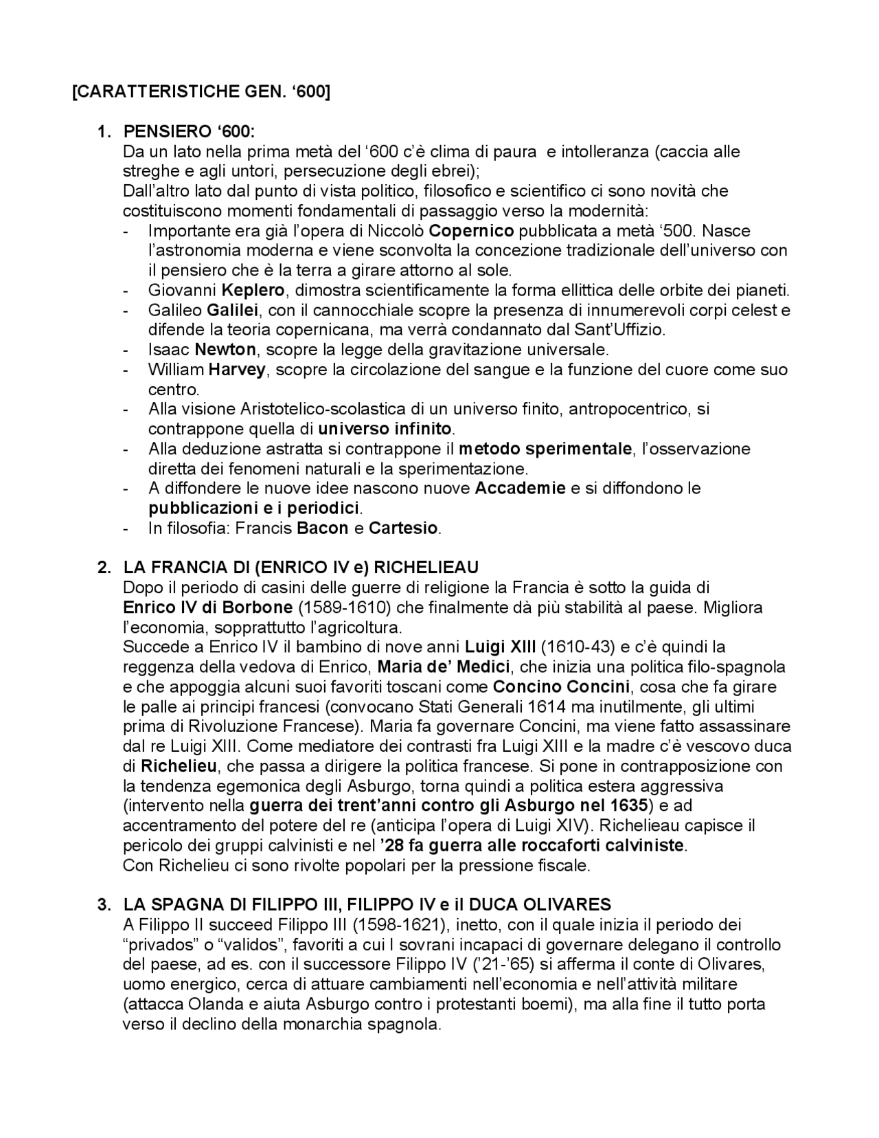 Schemi Storia Moderna Manuale Carlo Capra Docsity