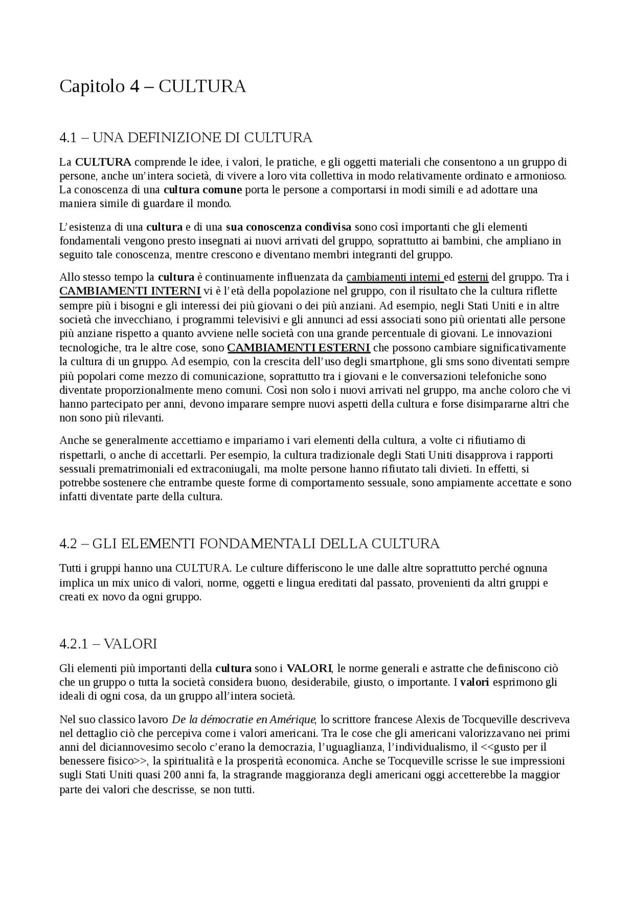 Sociologia Generale Scienze Politiche Docsity