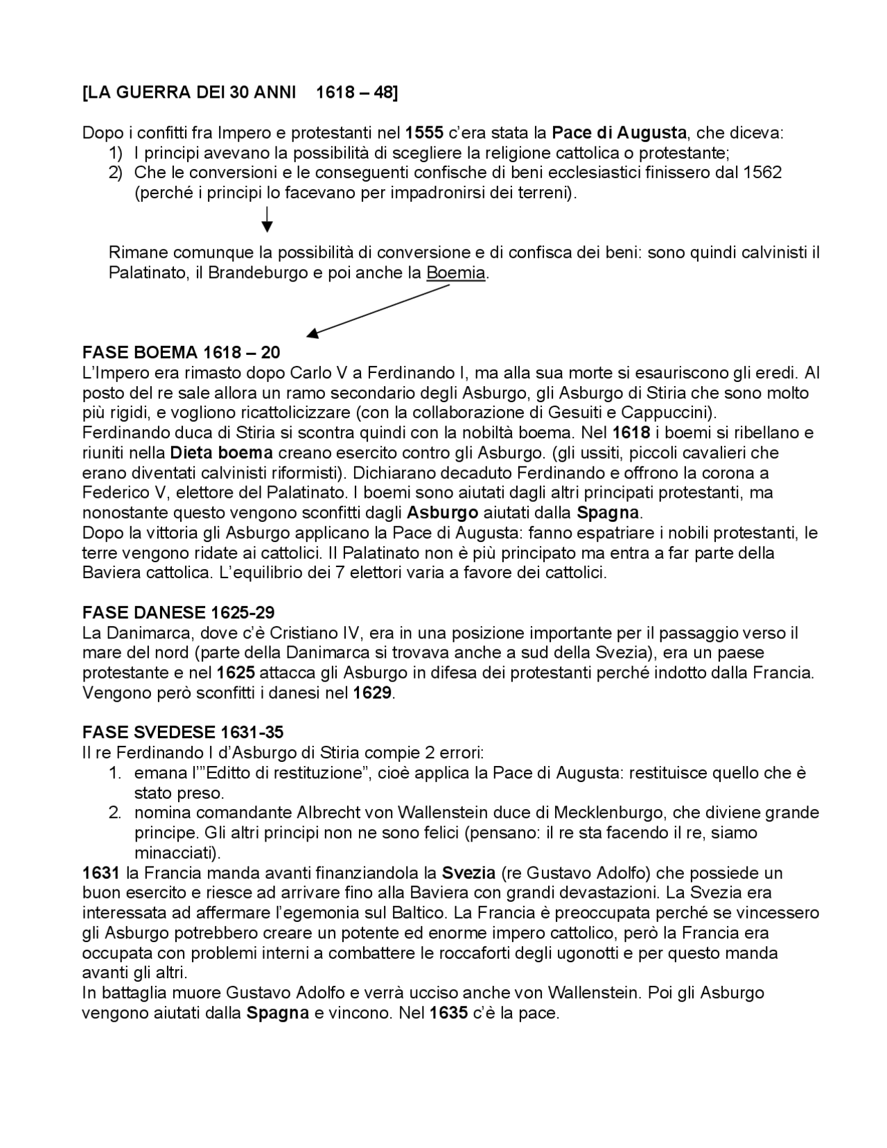 Schemi Storia Moderna Manuale Carlo Capra Docsity