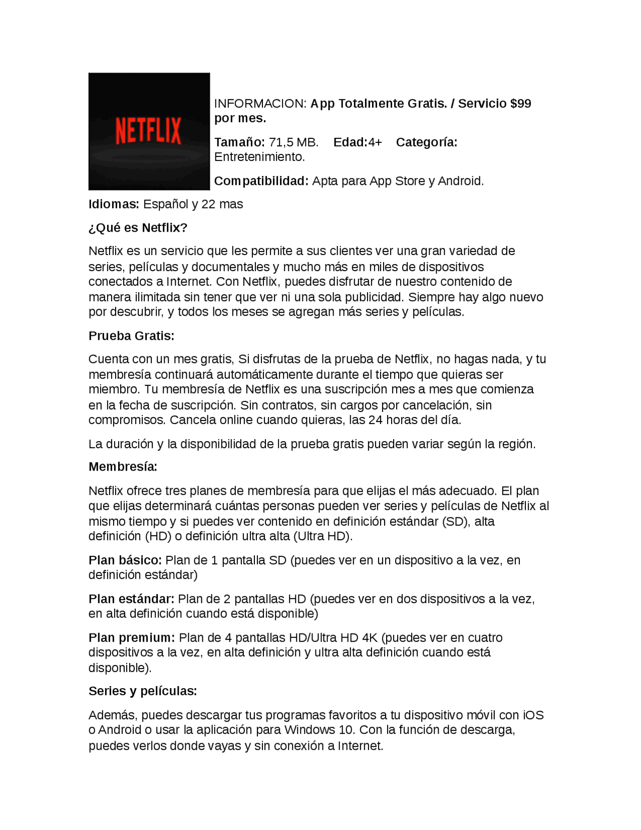 ¿qué Es Netflix Docsity