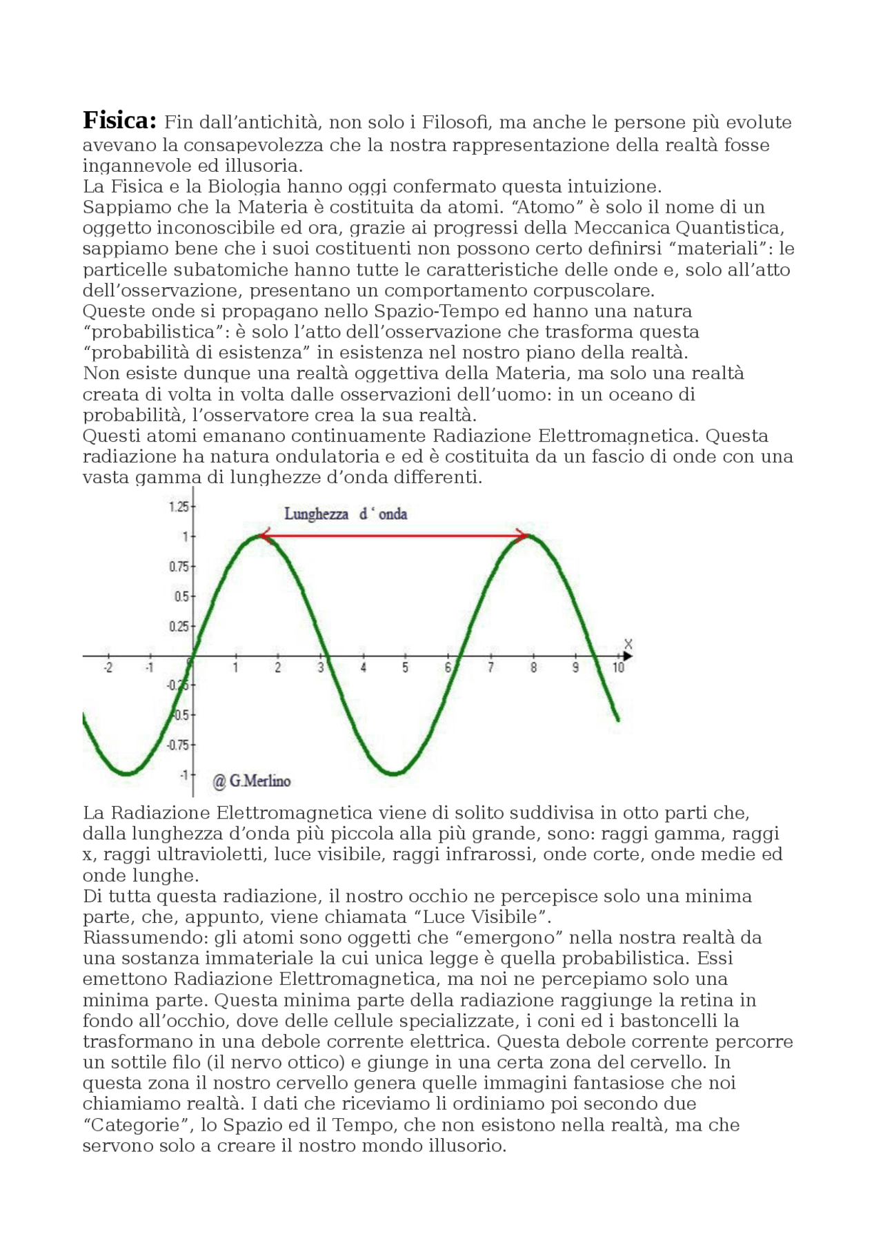 Appunti Di Fisica 5° Anno Liceo Scientifico Docsity
