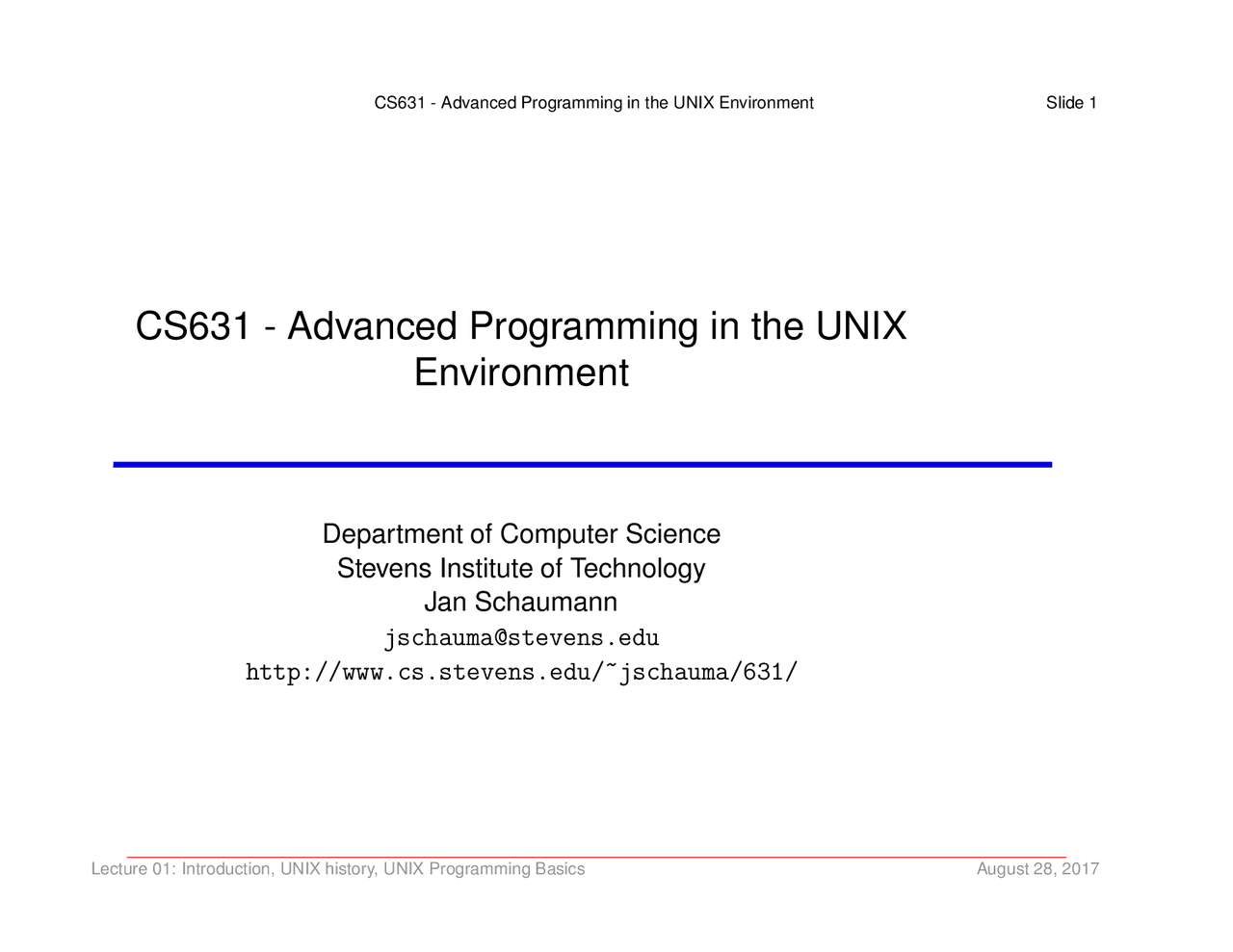 Advanced Programming In The Unix Docsity