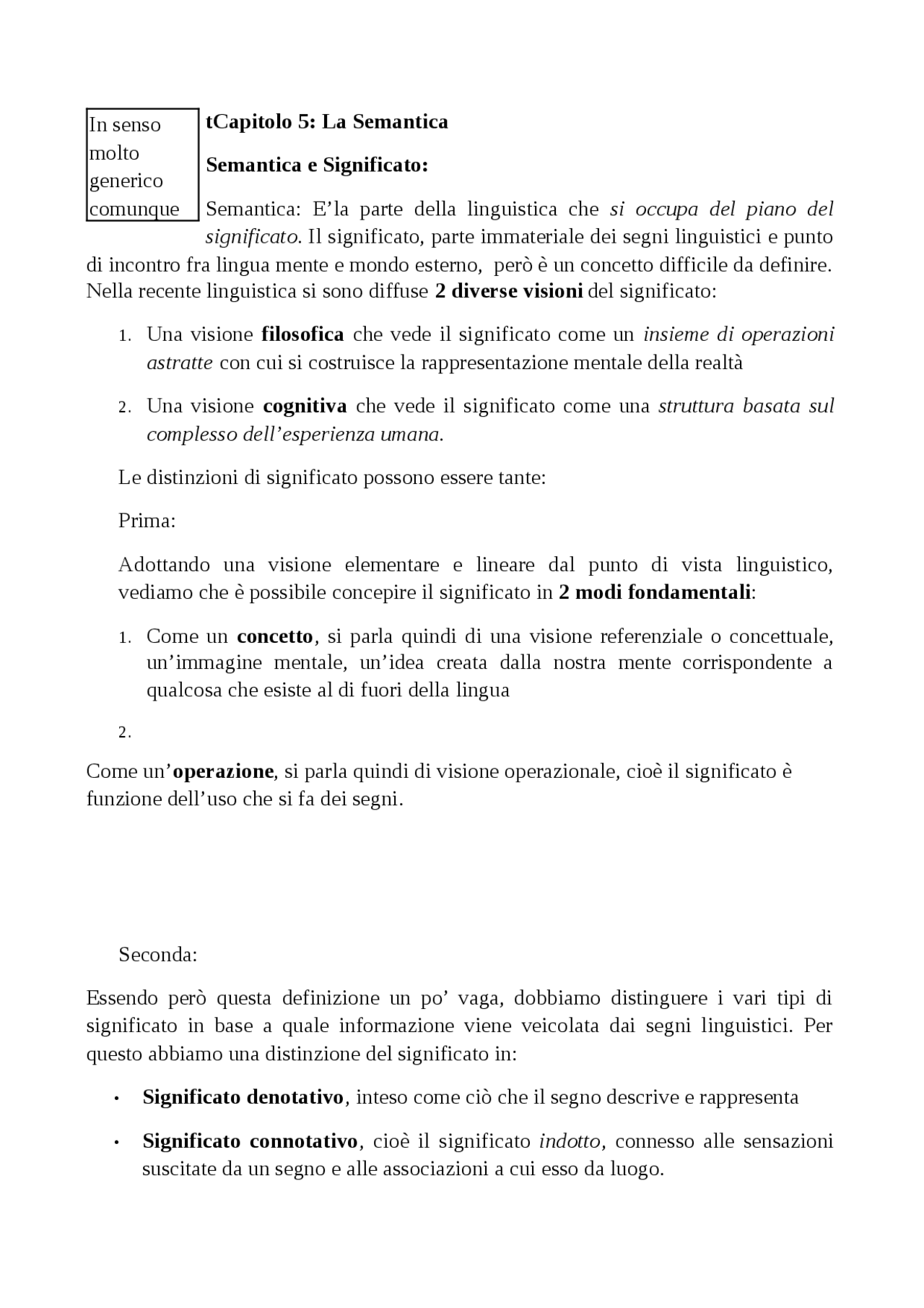 Glottologia E Linguistica Generale Docsity
