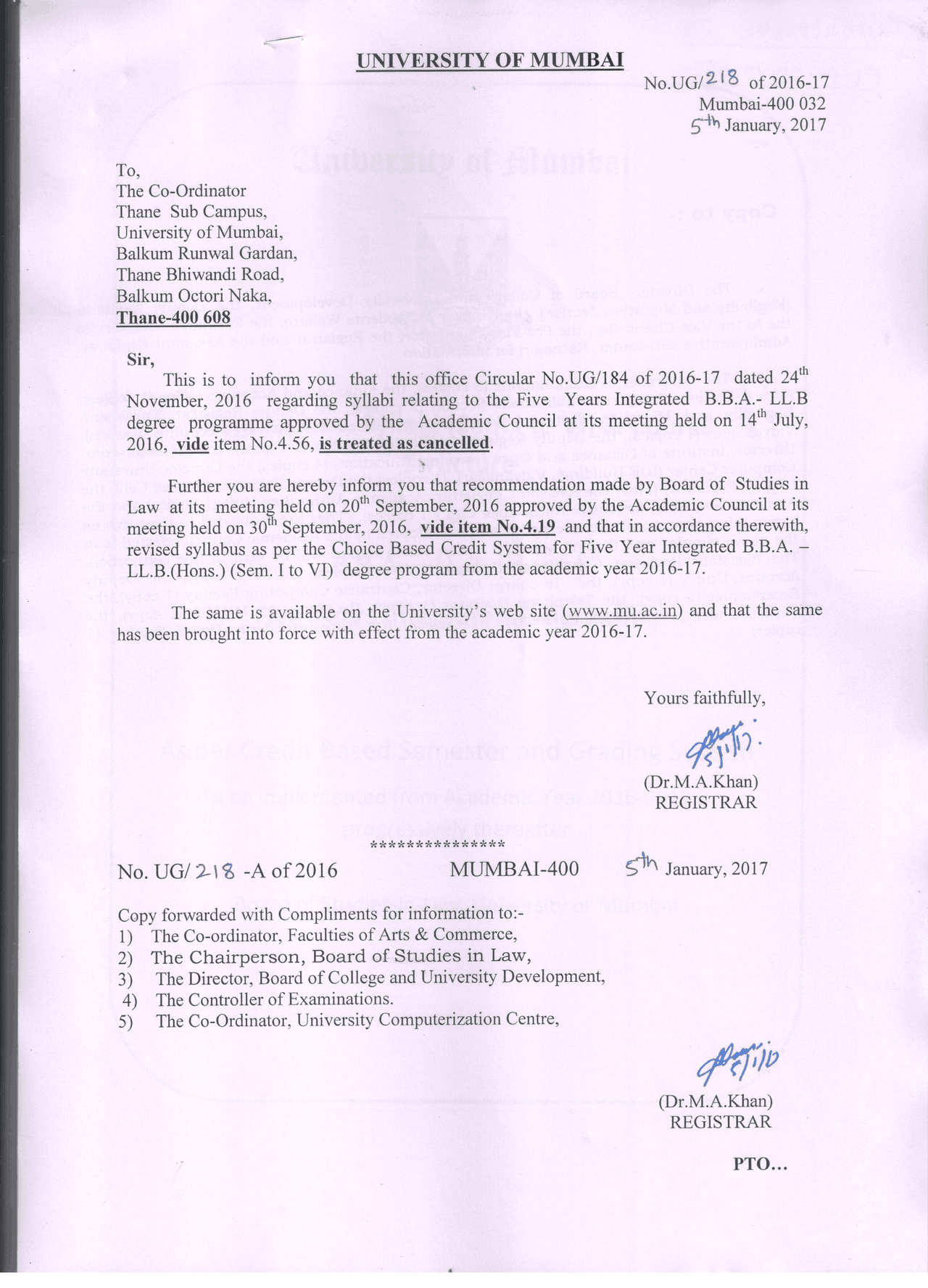 BBA LLB syllabus for law students of mumbai univerisity - Docsity