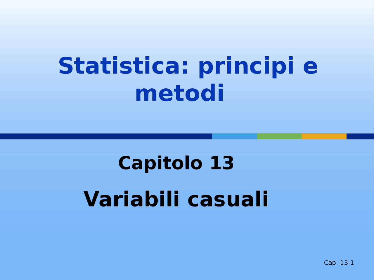 Statistica Principi E Metodi Capitolo 13 Docsity