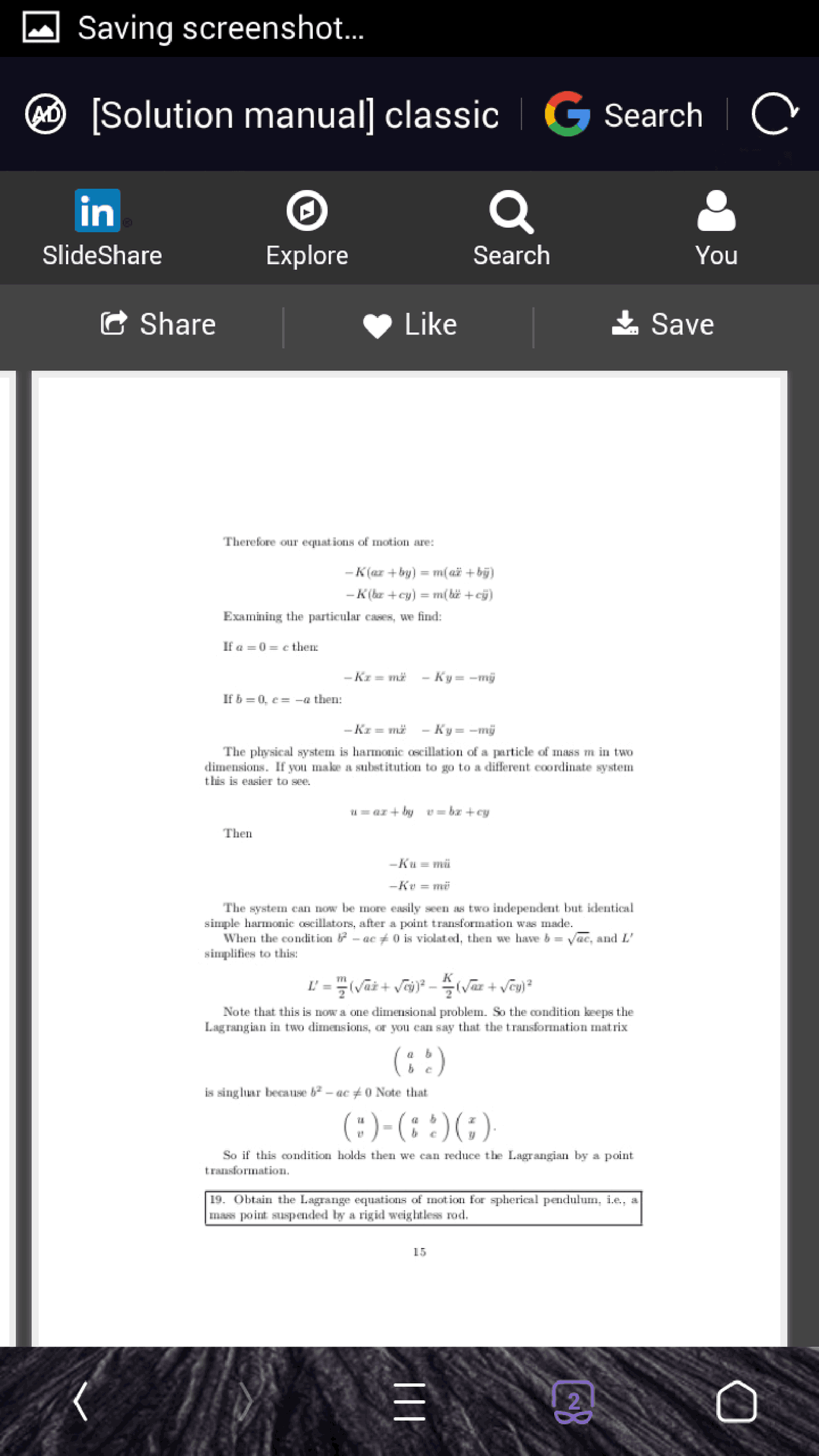 Classical mechanics - Docsity