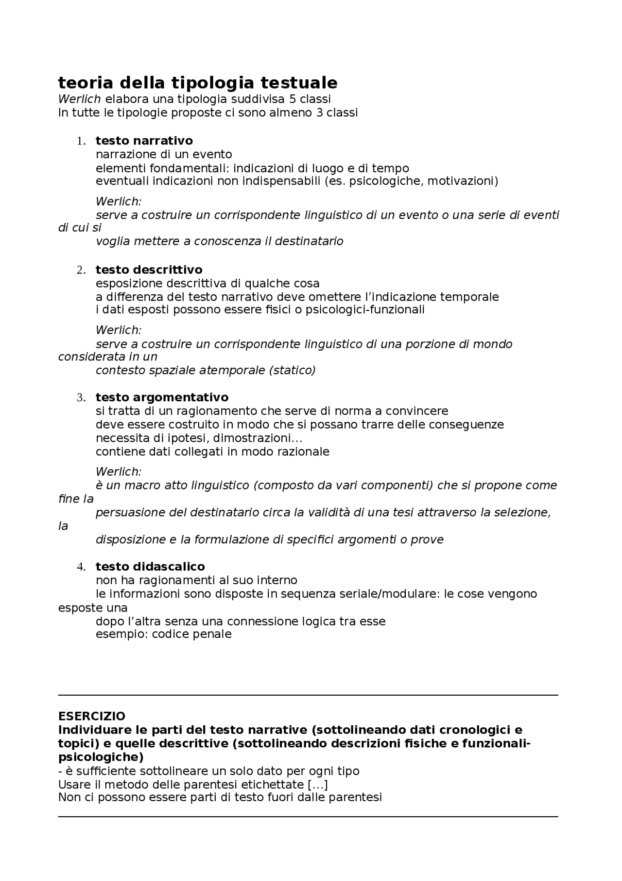 Tecniche Espressive E Tipologie Dei Testi Facoltà Di Scienze