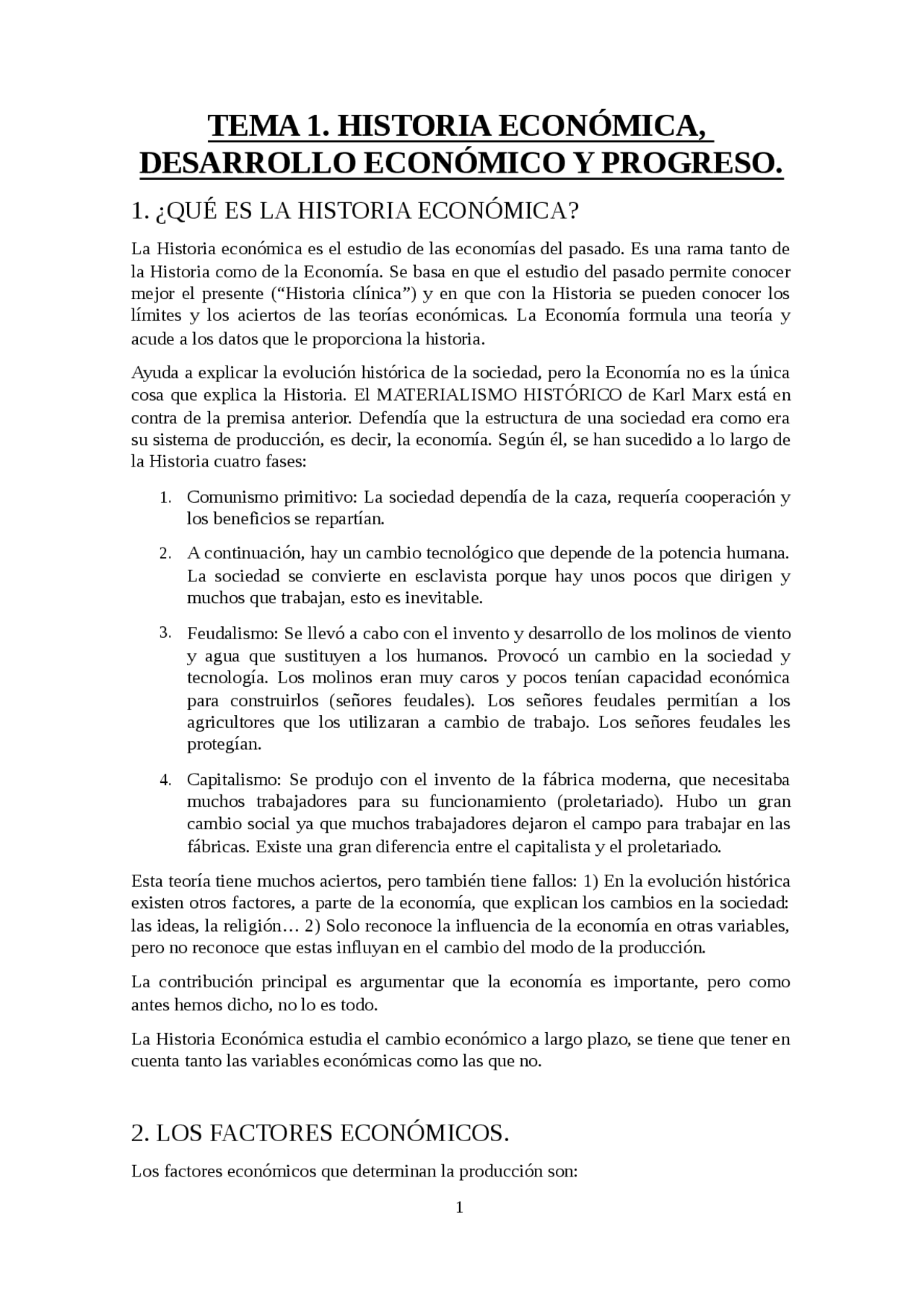 Apuntes Historia EconÓmica Docsity