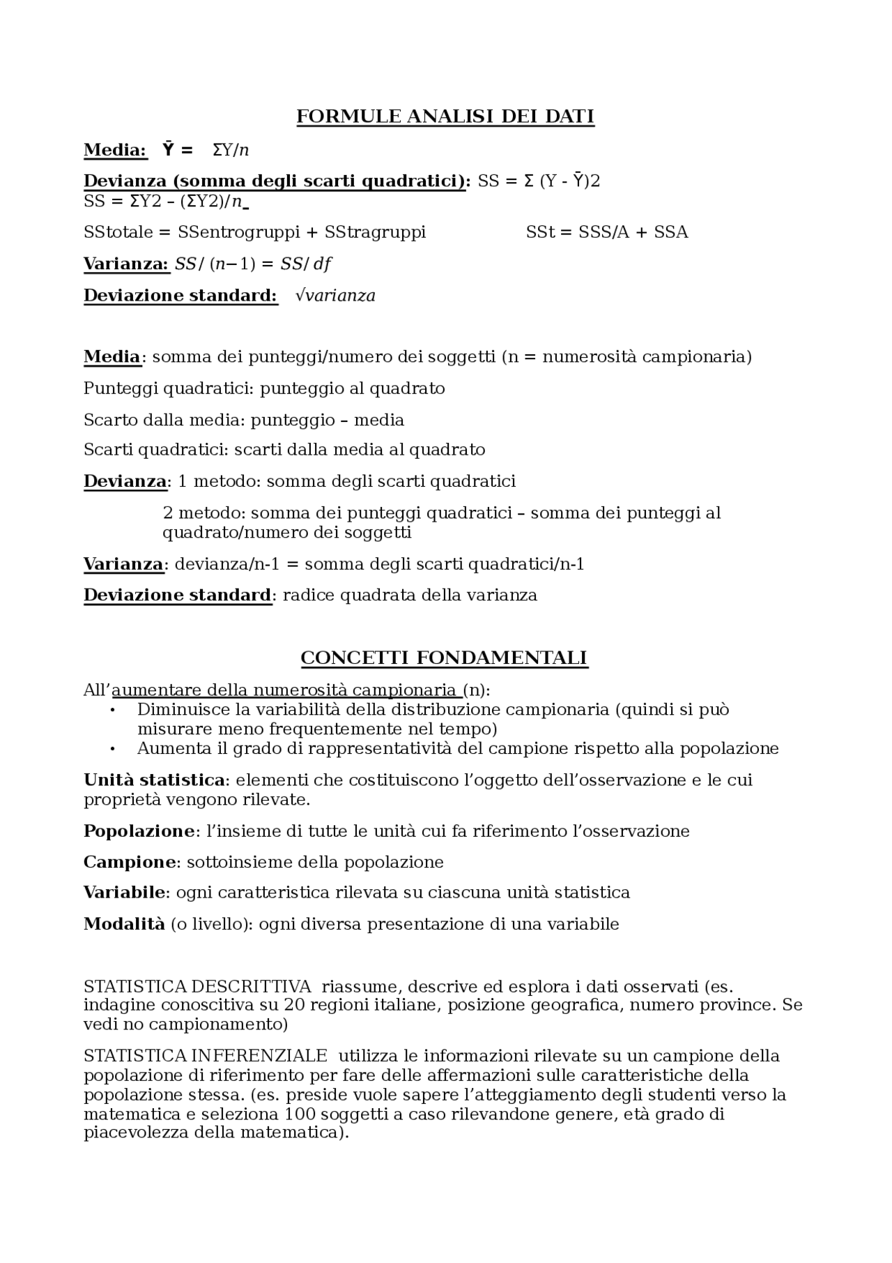 Formulario di Analisi dei Dati con comandi di R | Formulari di Modelli Stocastici E Analisi Dei ...