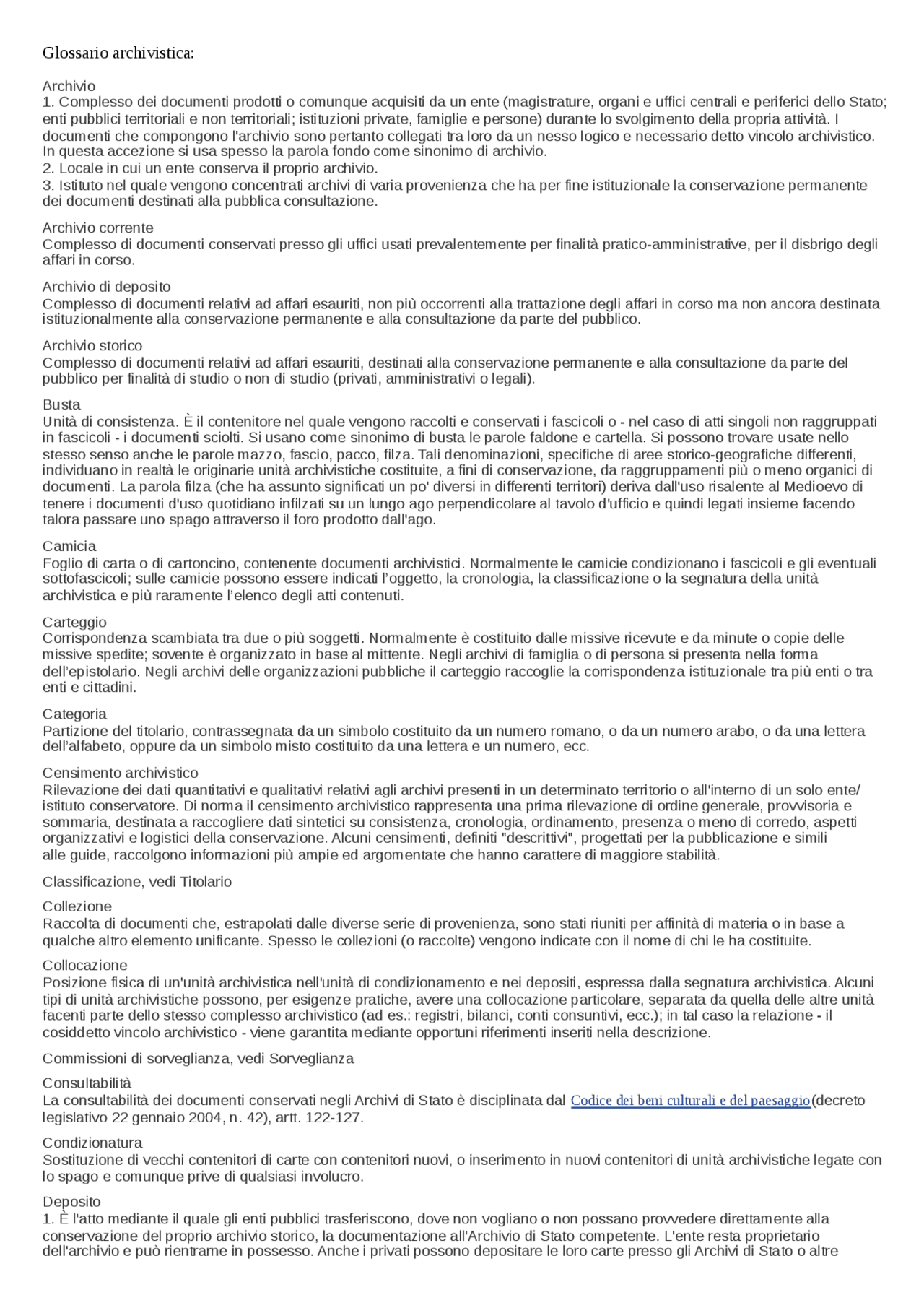 Appunti Di Archivistica Appunti Di Archivistica Docsity