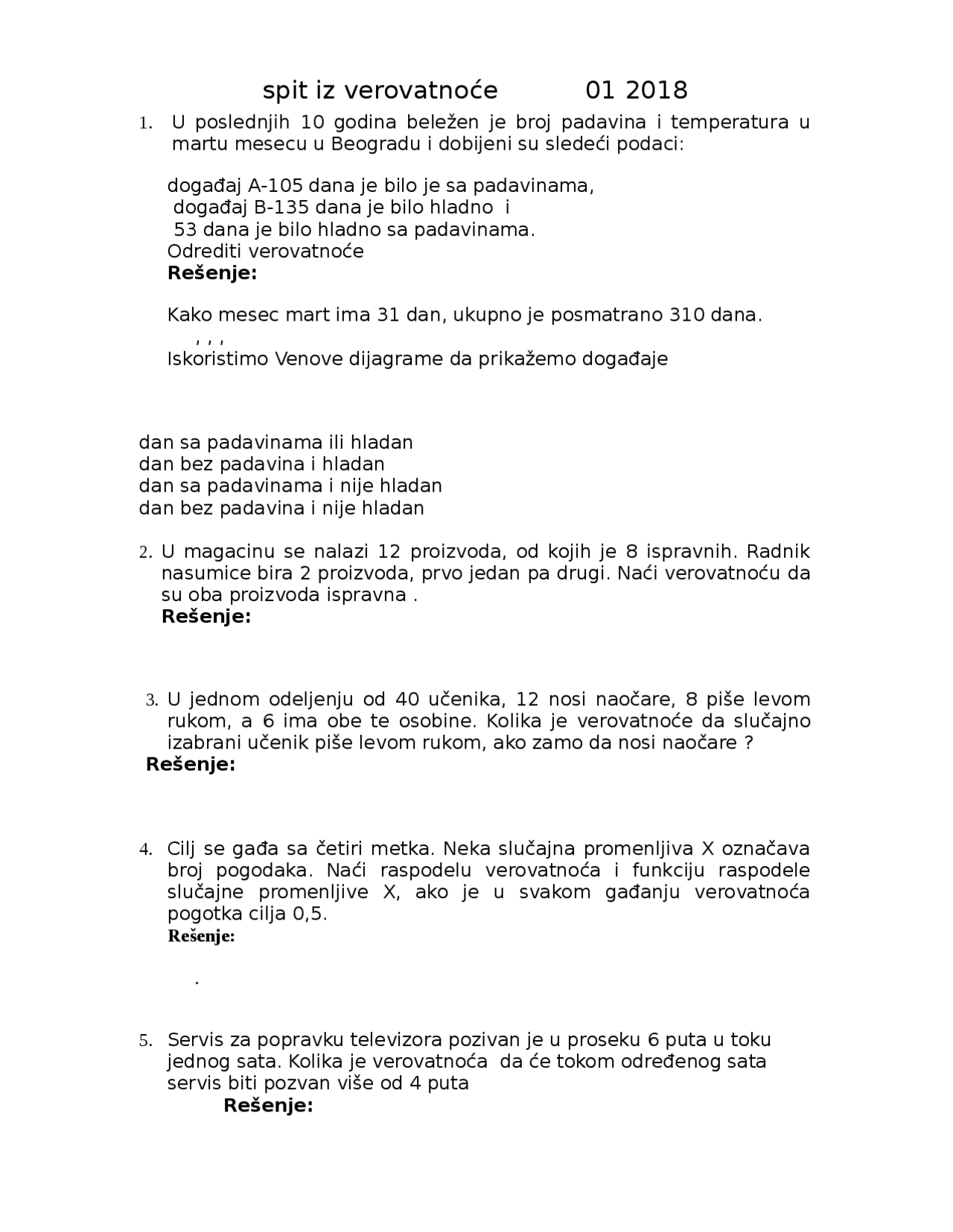 Diskretna Matematika Ispiti Predlog Diskretna Matematika Docsity