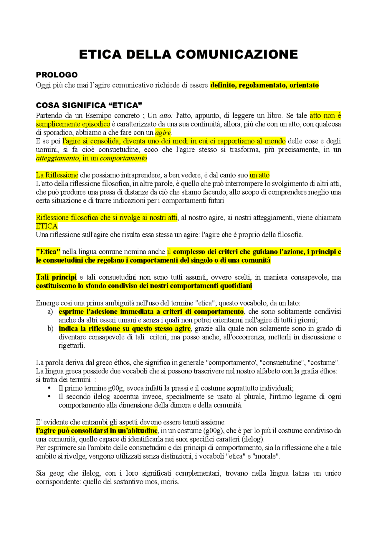 Etica Della Comunicazione Univr Appunti Fabris E Fallacie Appunti