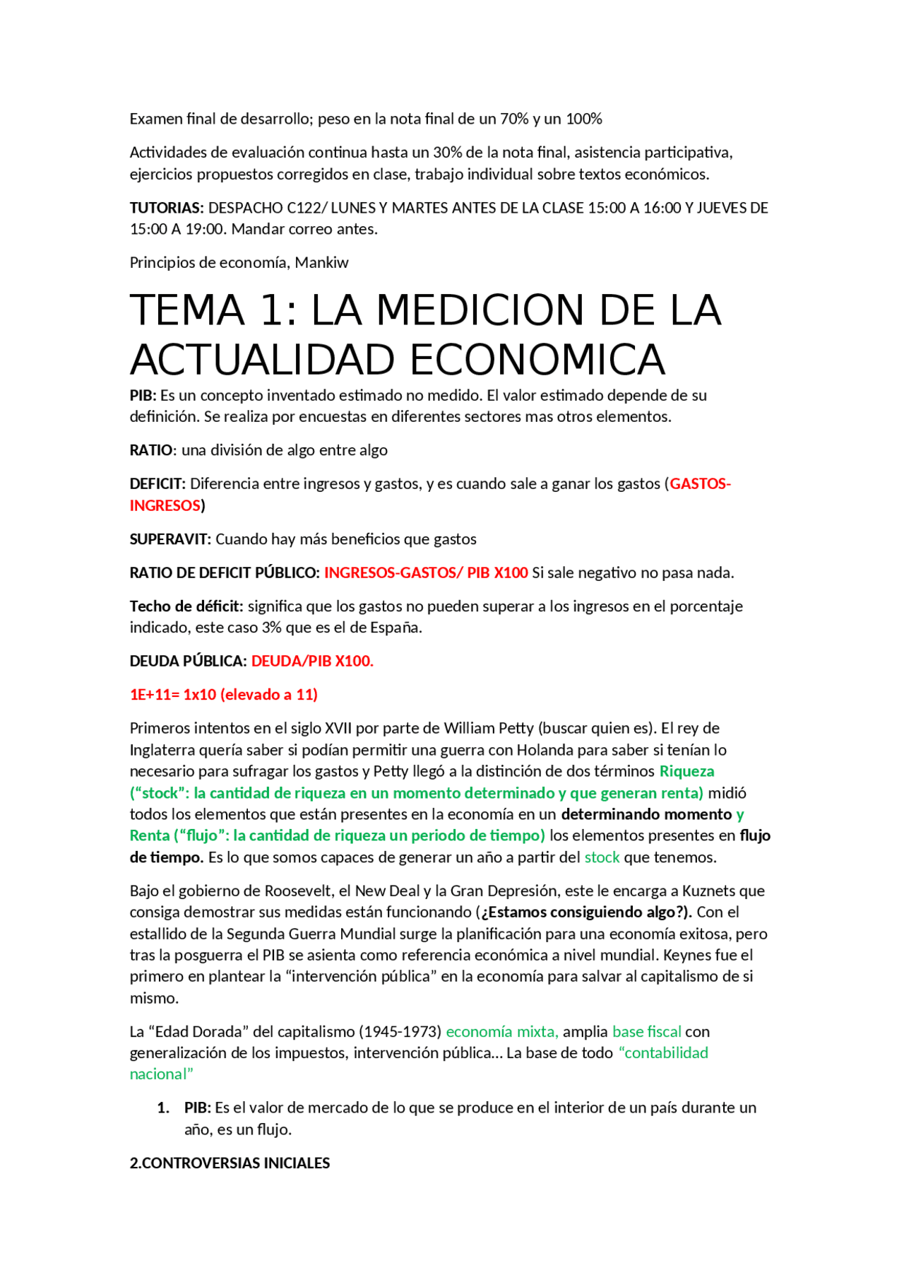 Economía Aplicada Al Periodismo Docsity