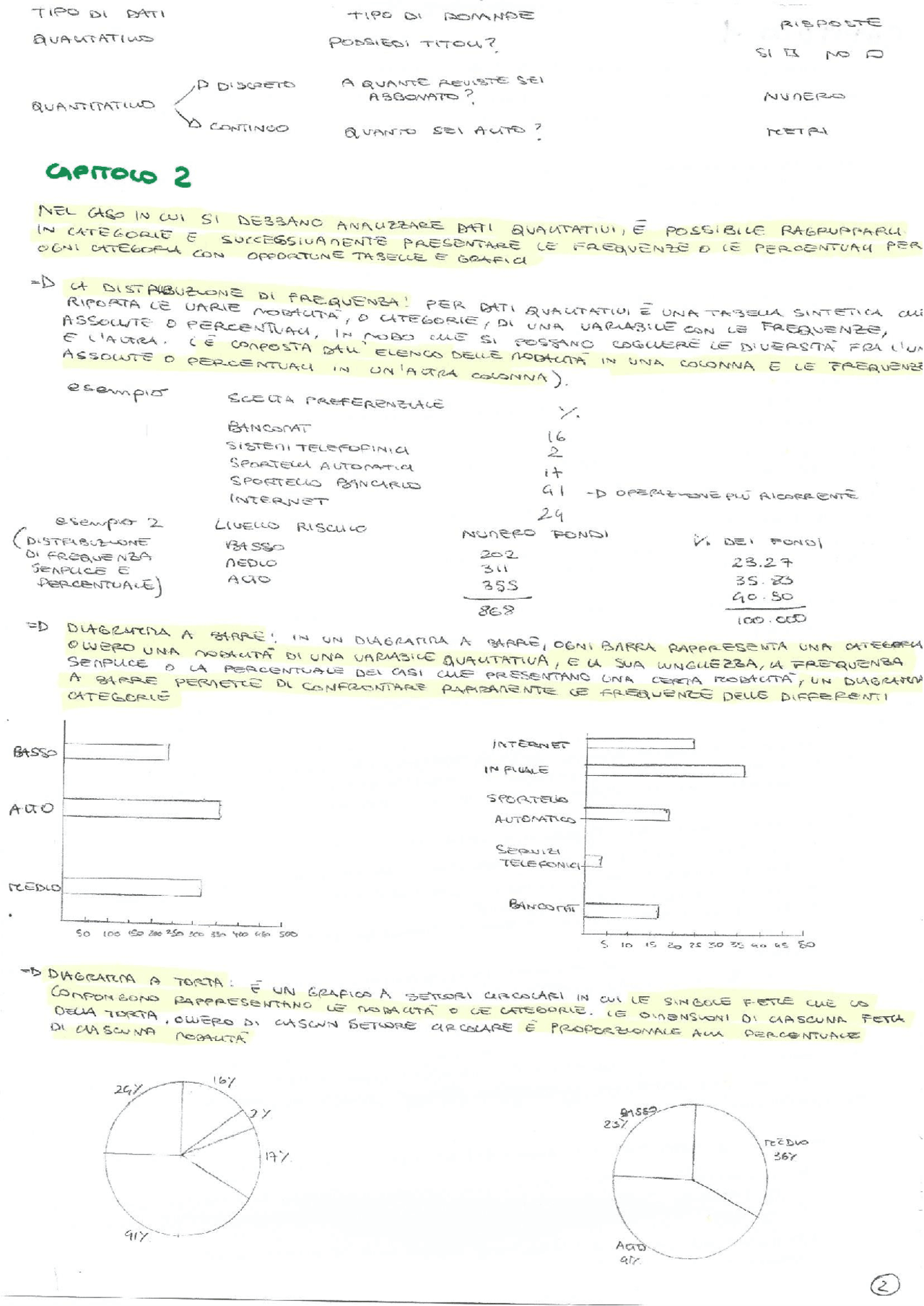 Statistica Prima Parte Docsity