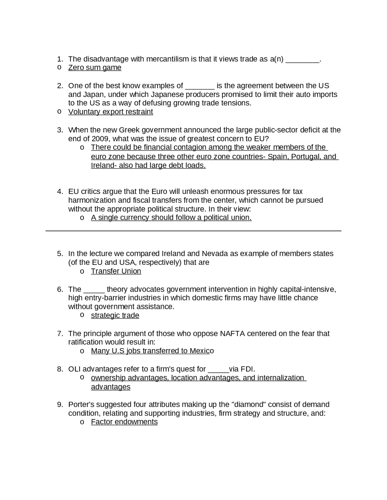 Exam 2 with Answers | Global Business Environment | BUSN 3304 | Exams ...