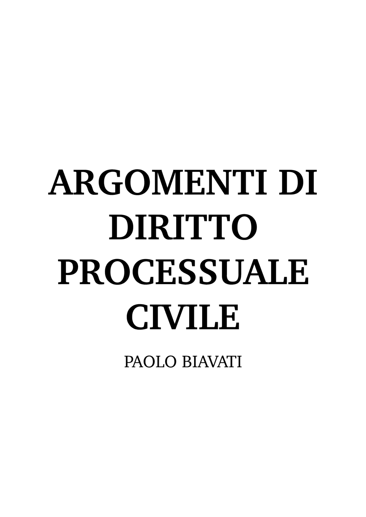 Procedura Civile Biavati Docsity