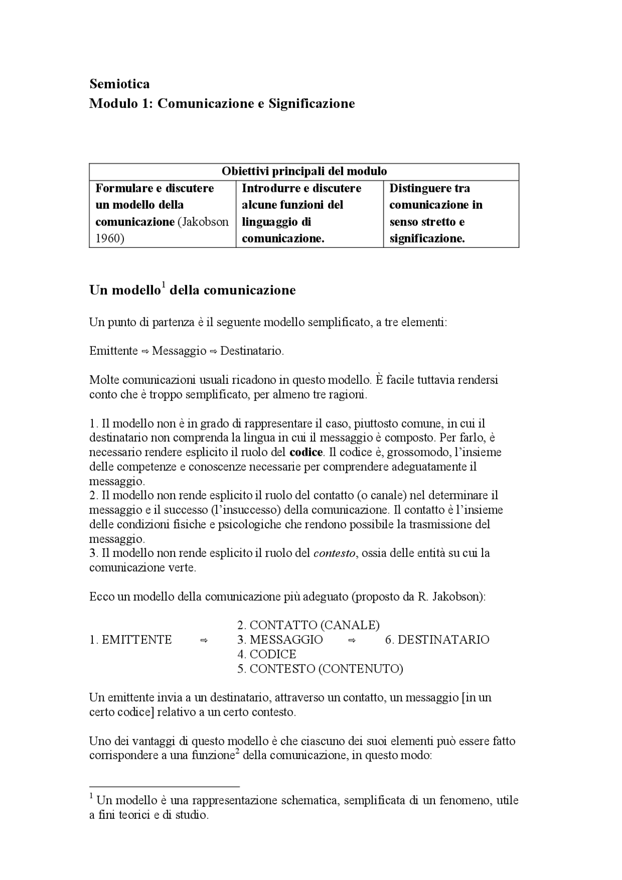 Riassunto Semiotica Comunicazione E Significazione Docsity
