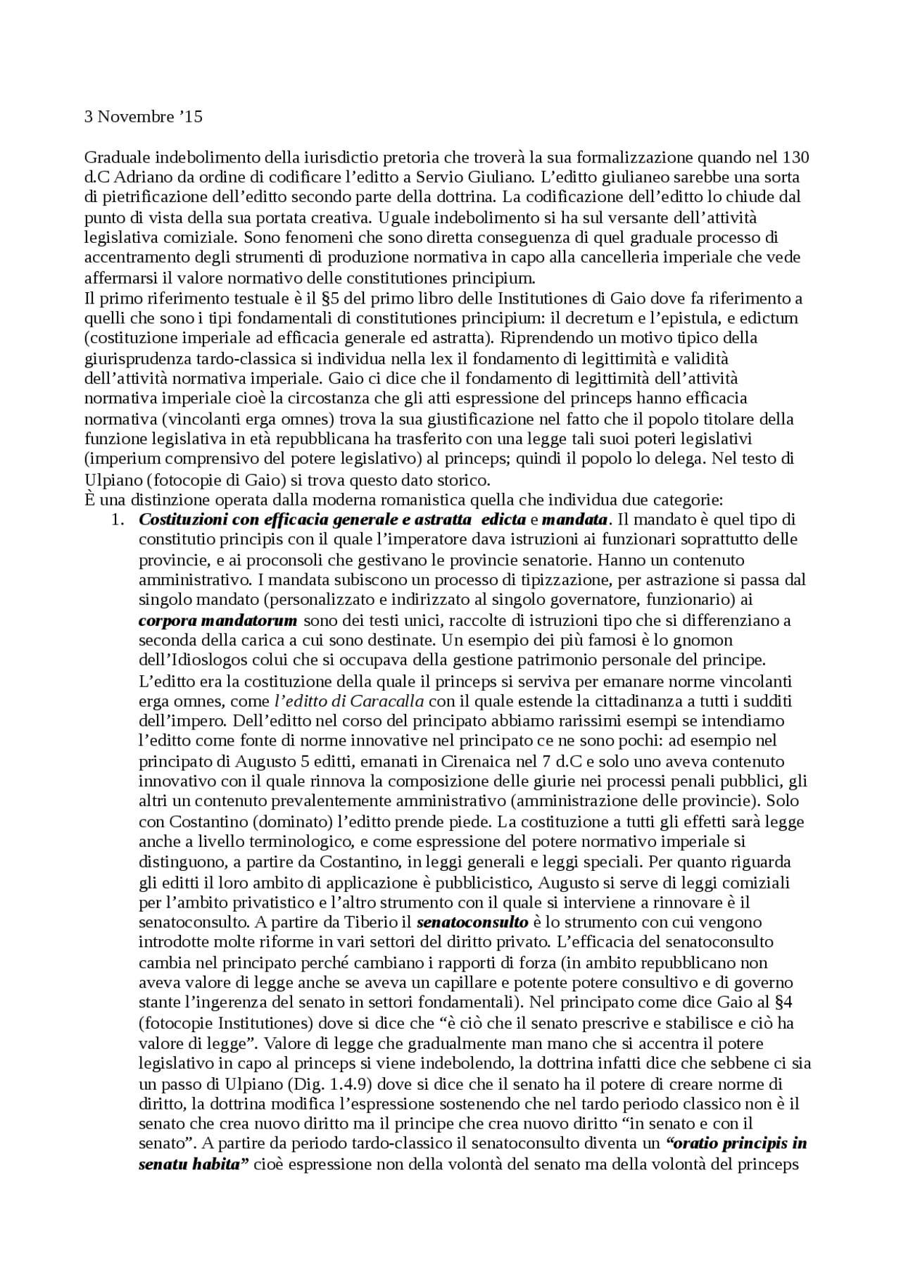 Seconda Parte Appunti Lezione Diritto Romano Docsity