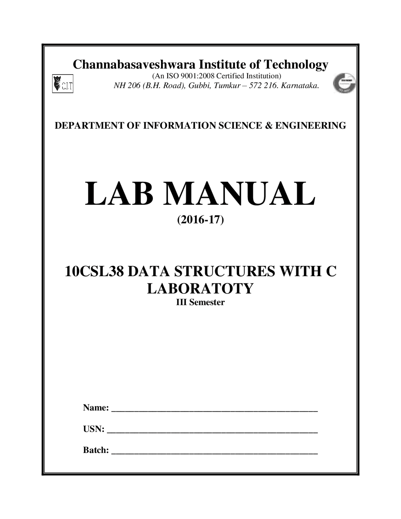 Data Structures With C Docsity