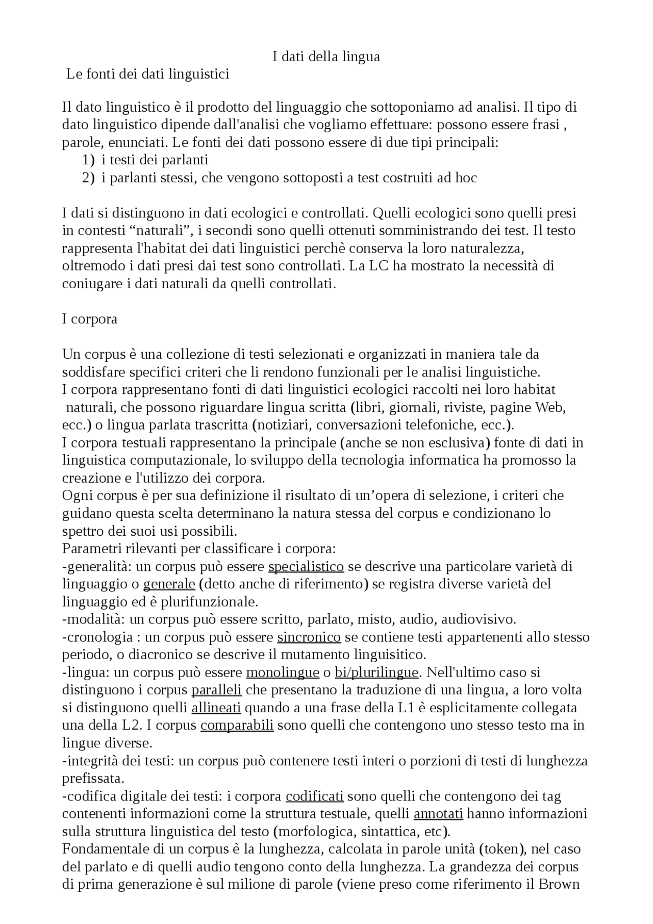Testo E Computer Lenci Docsity
