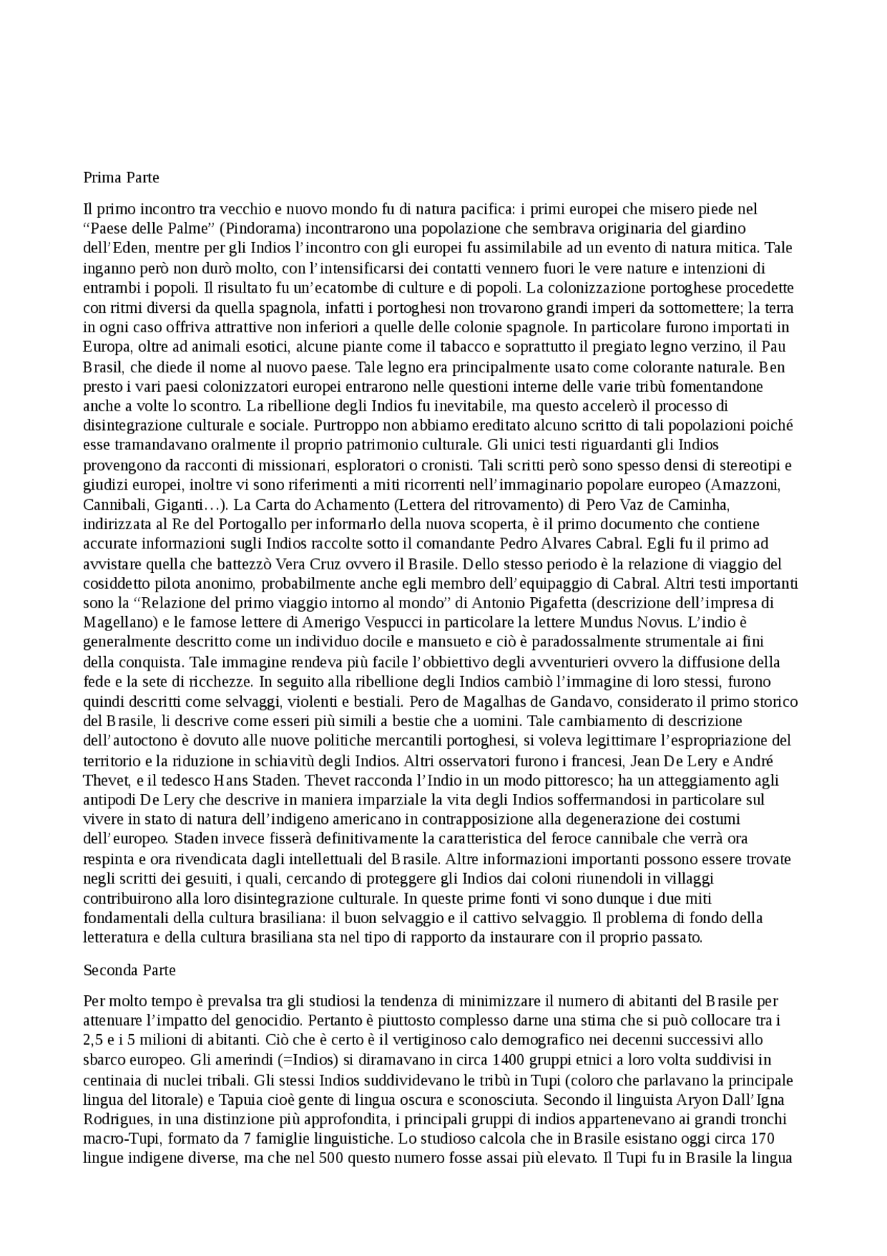 Utopia Selvaggia Riassunto Capitoli Docsity