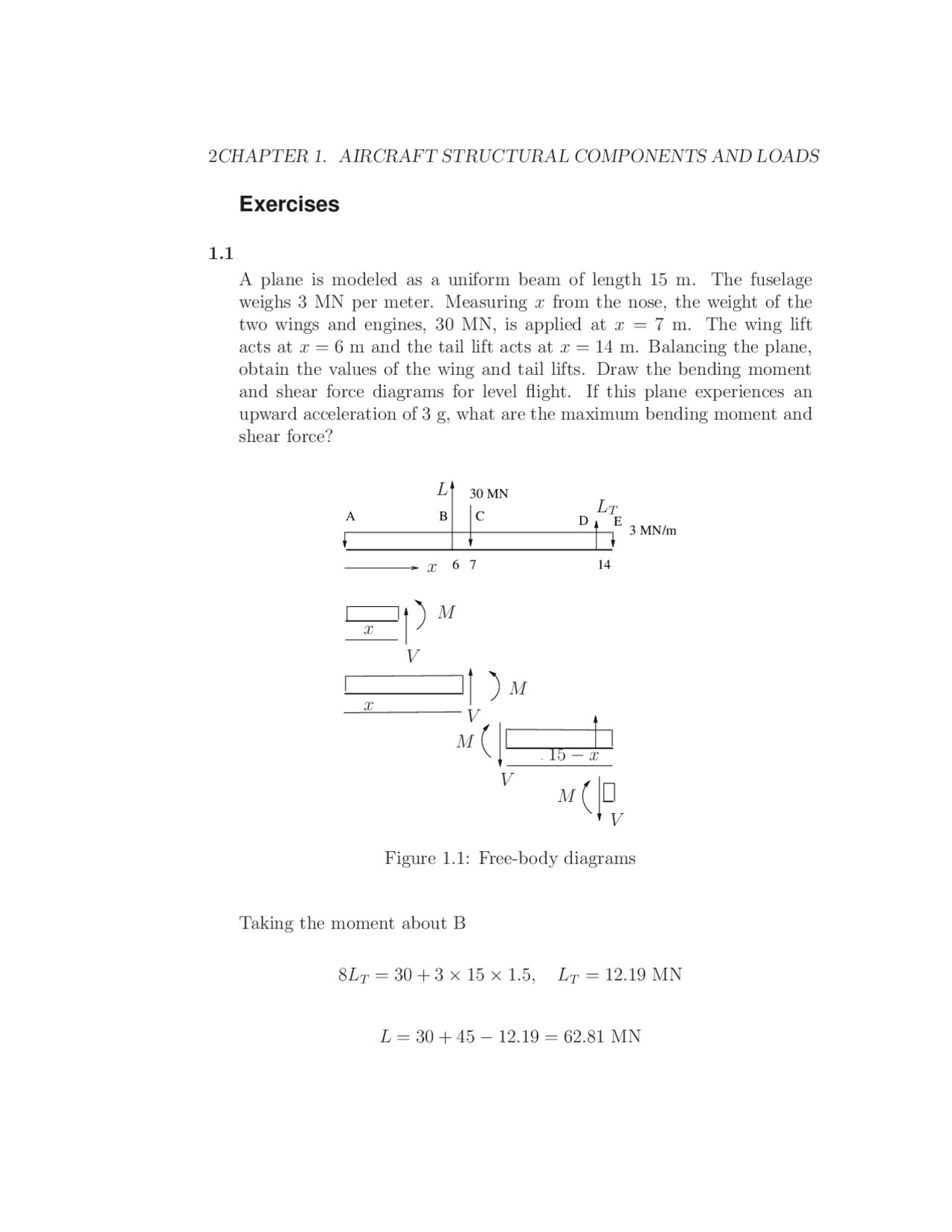 Mechanics of Aerostructure, exercise - Docsity
