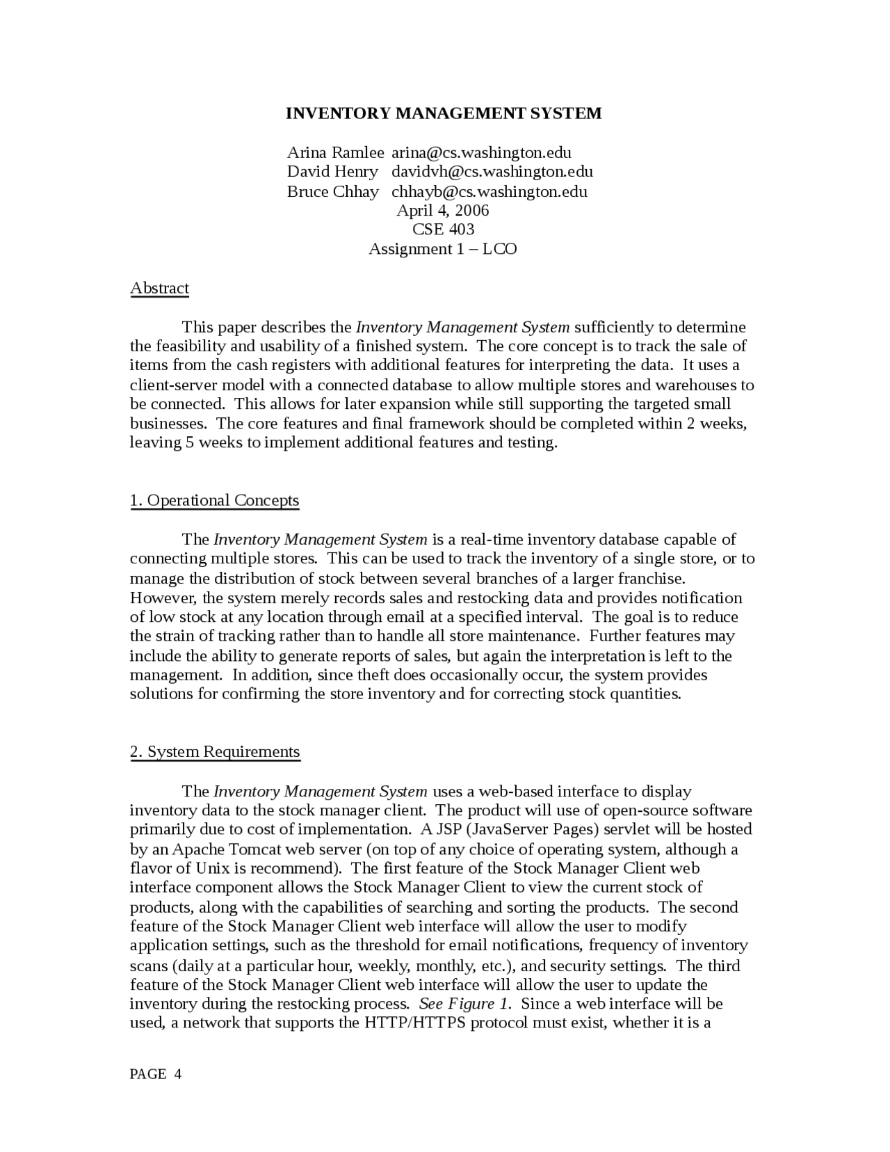 Automated Inventory System - Docsity