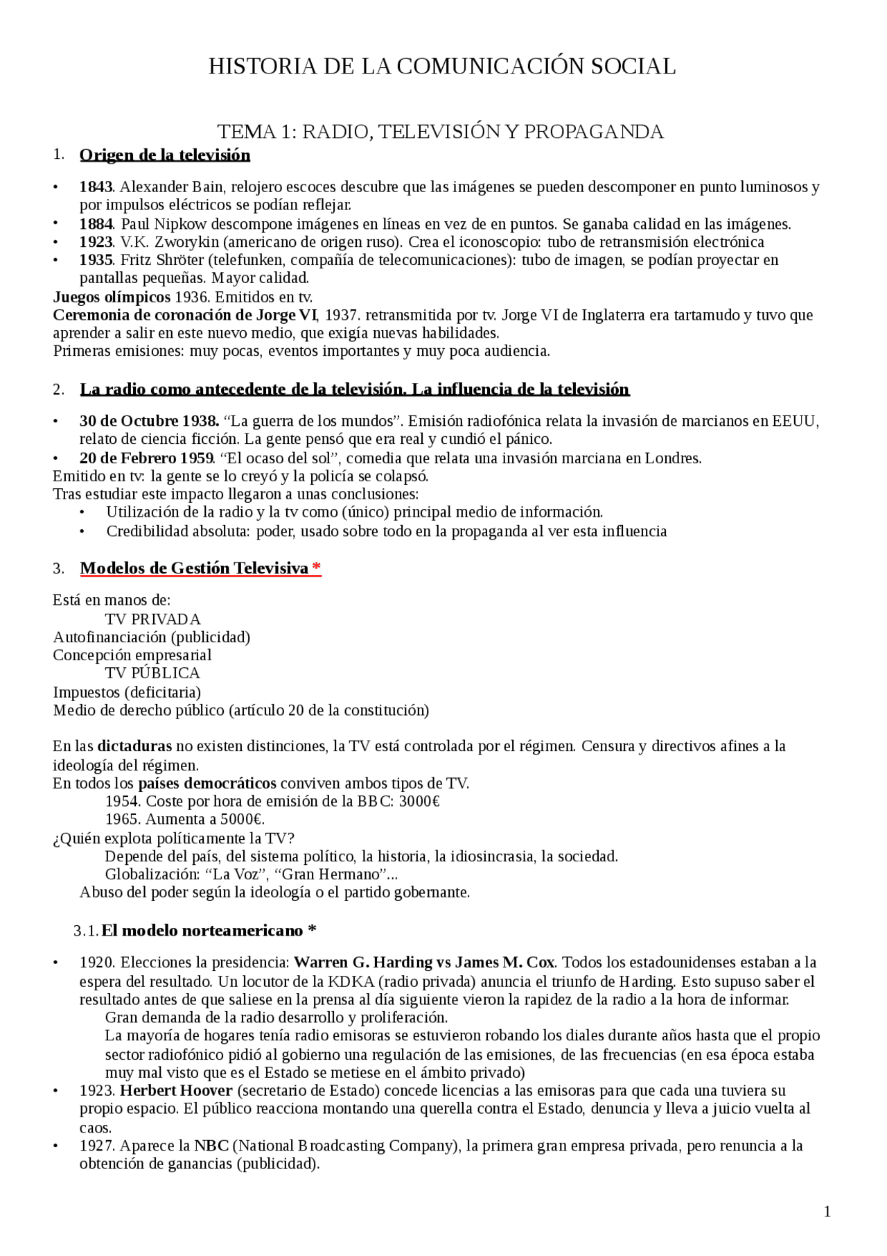 Apuntes Historia Comunicación Social 2º Comunicación Audiovisual Docsity