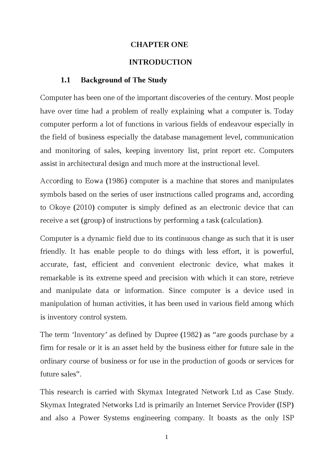 Automated Inventory System - Docsity