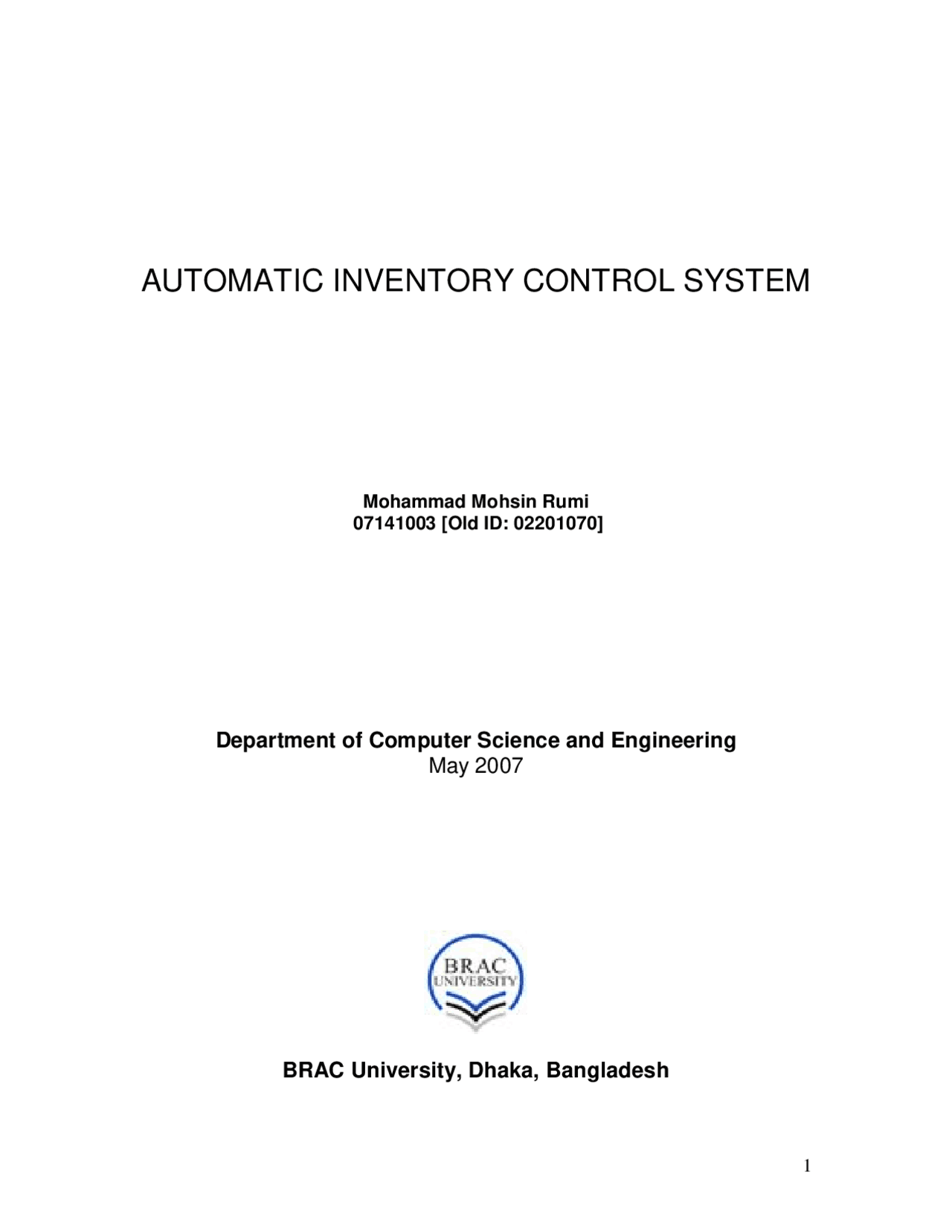 Automated Inventory System - Docsity