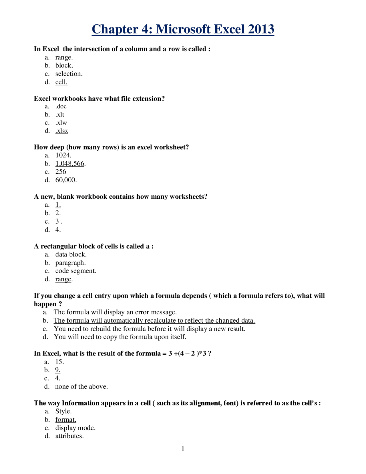 Computer skills placement test samples | Exams Information and ...