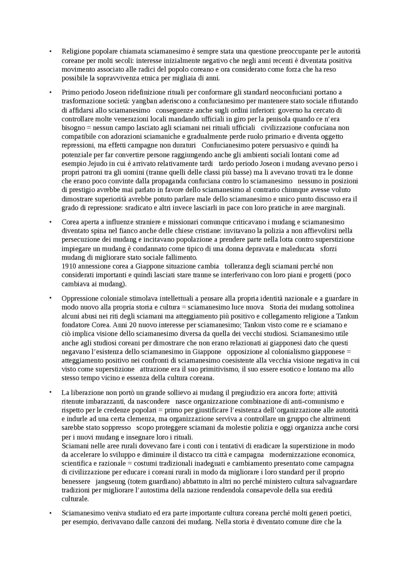 Riassunto File Sullo Sciamanesimo Docsity